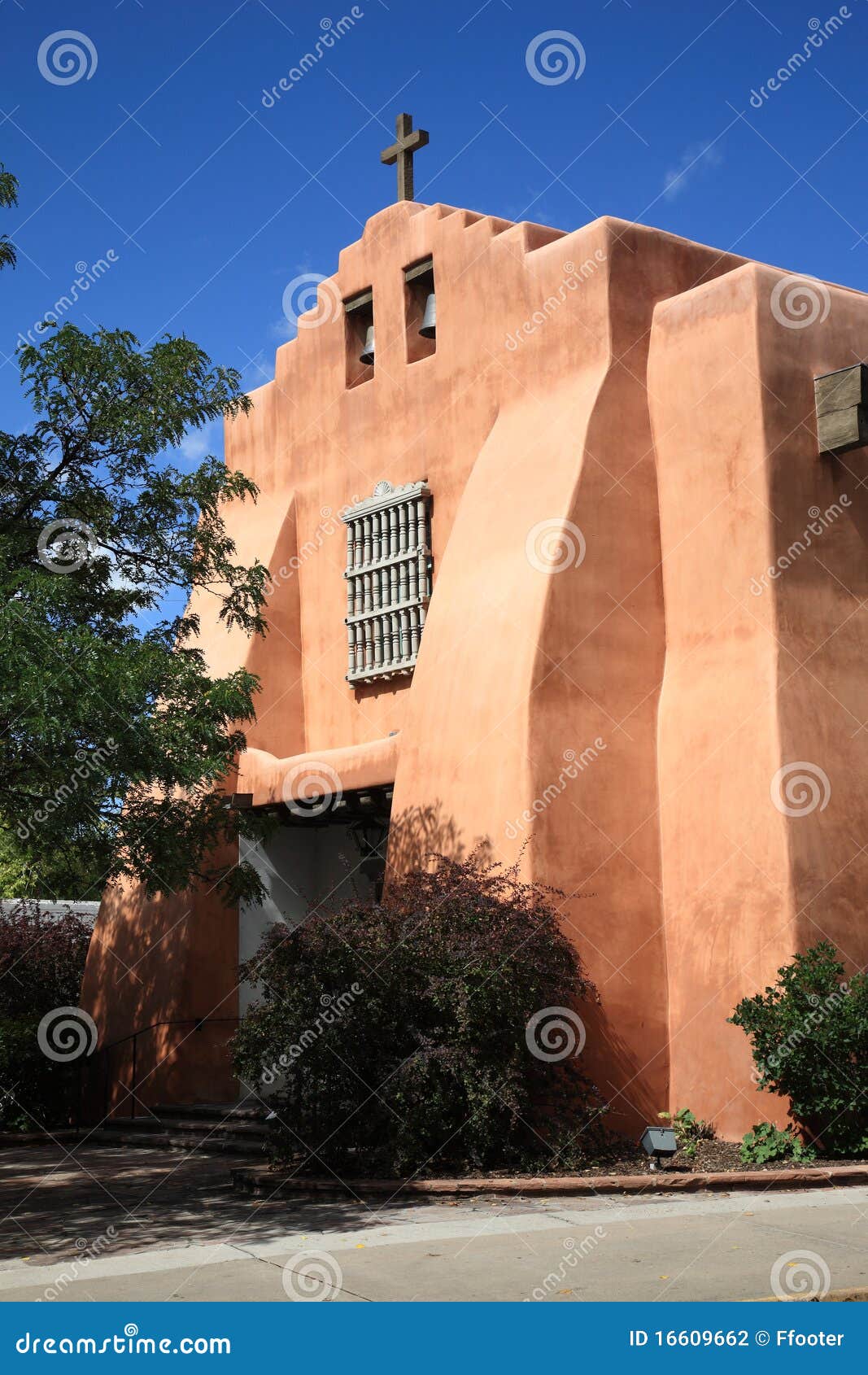 Adobe Church Building stock photo. Image of blue, historic - 16609662