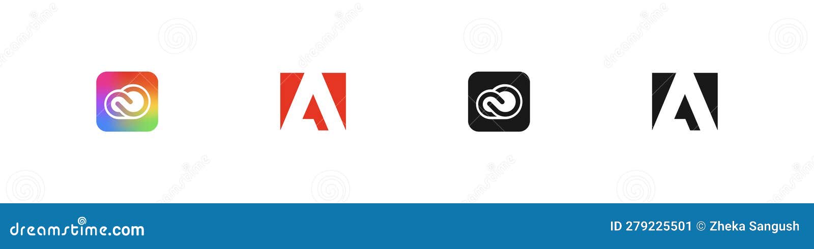 Adobe Creative Cloud Vector Logo Editorial Illustration. .Zdolbuniv ...