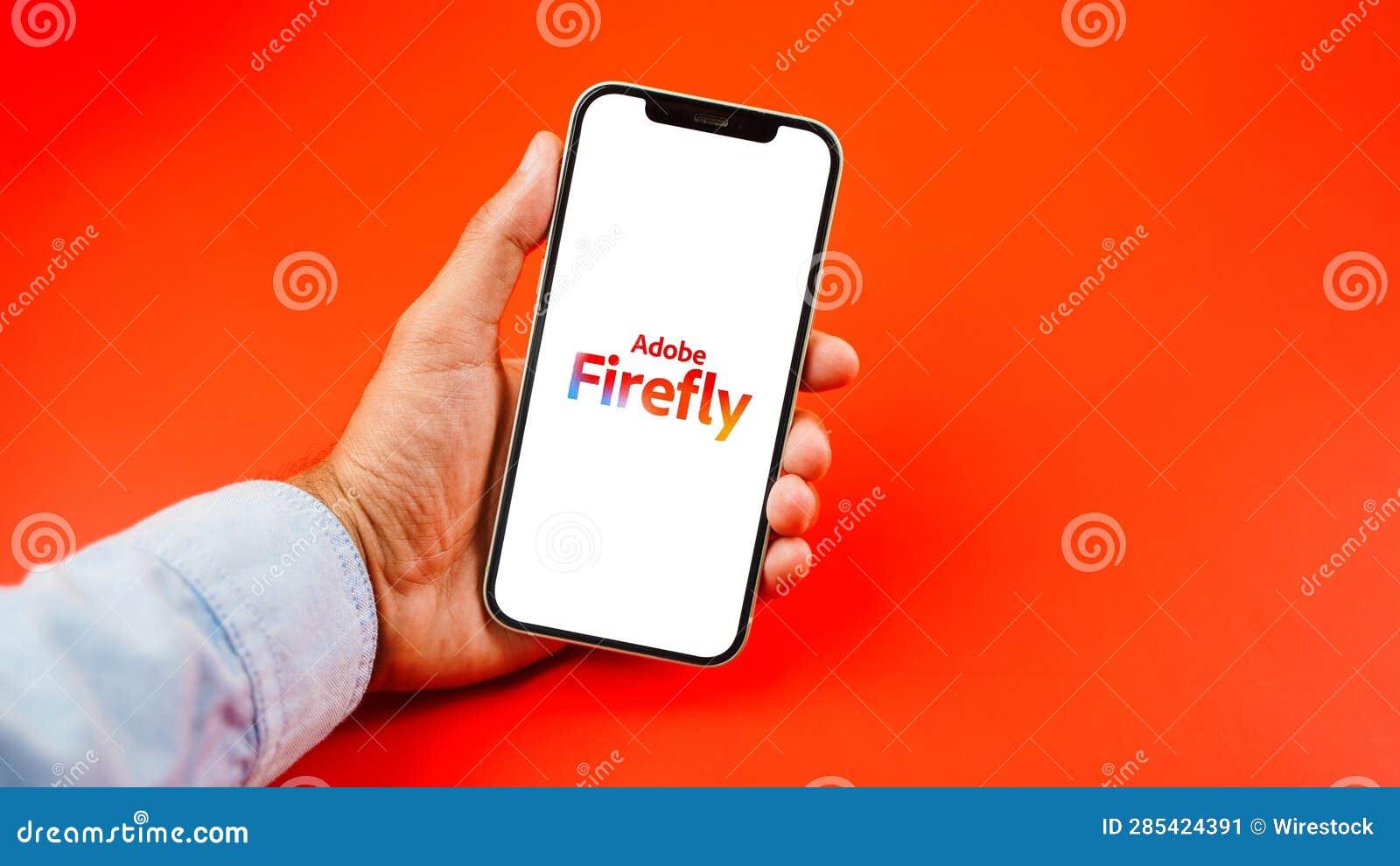 Adobe Firefly Logo Displayed on Mobile Phone Screen, AI Art Generator ... Adobe Firefly Logo Displayed on Mobile Phone Screen, AI Art Generator ...