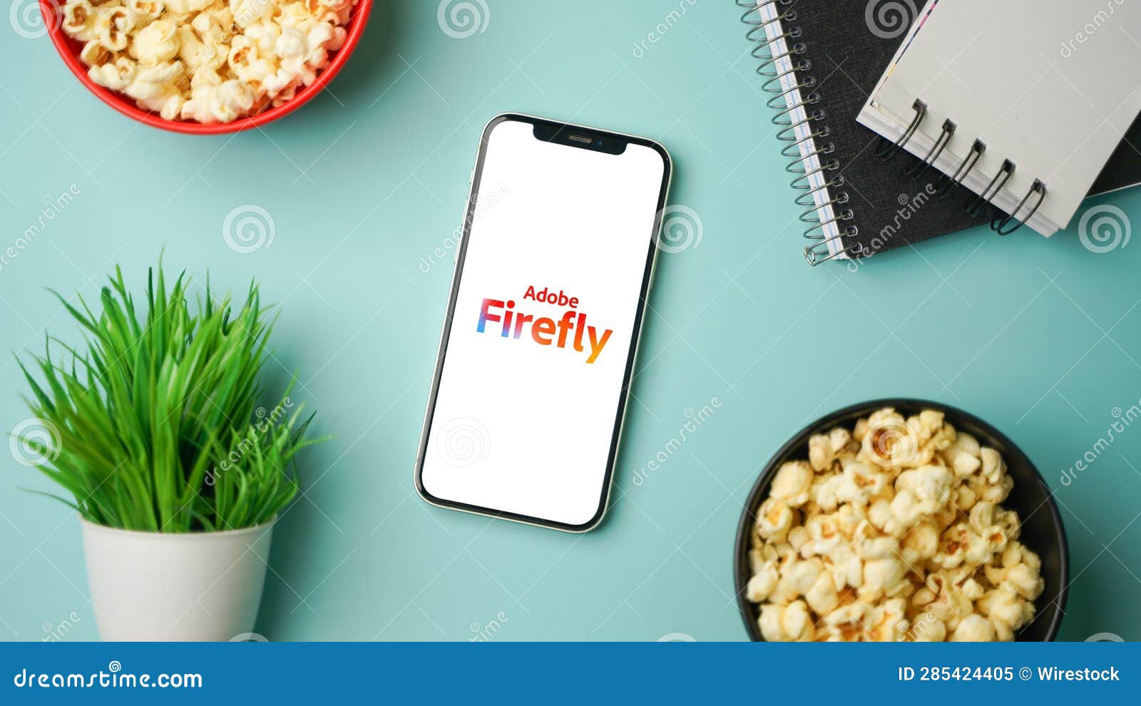 Adobe Firefly Logo Displayed on Mobile Phone Screen, AI Art Generator ... Adobe Firefly Logo Displayed on Mobile Phone Screen, AI Art Generator ...