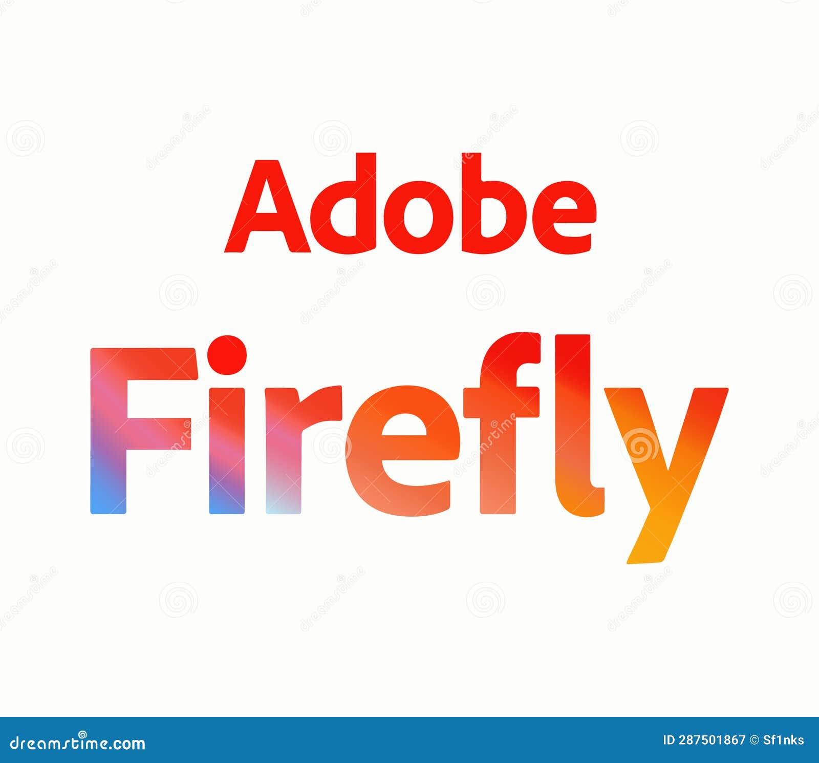 Adobe Firefly Logo Isolated on White - Vector Illustration. Adobe Has ...