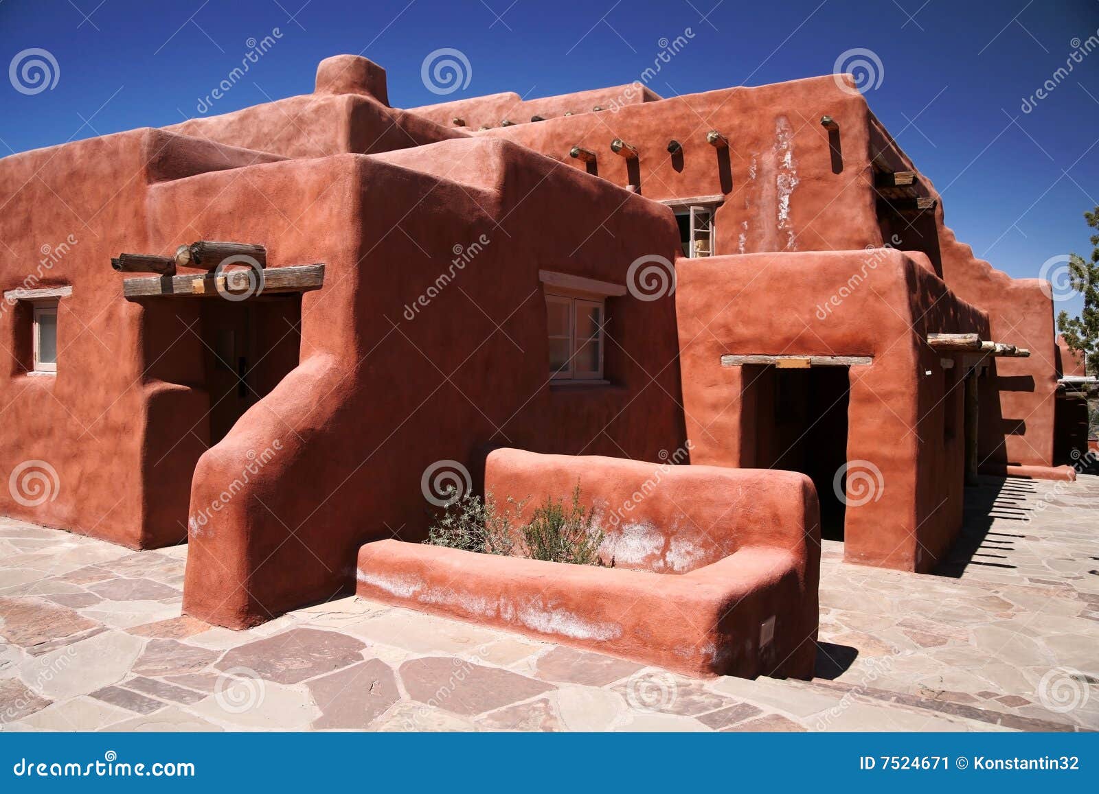 Adobe house stock image. Image of mexican, building, relaxing - 7524671