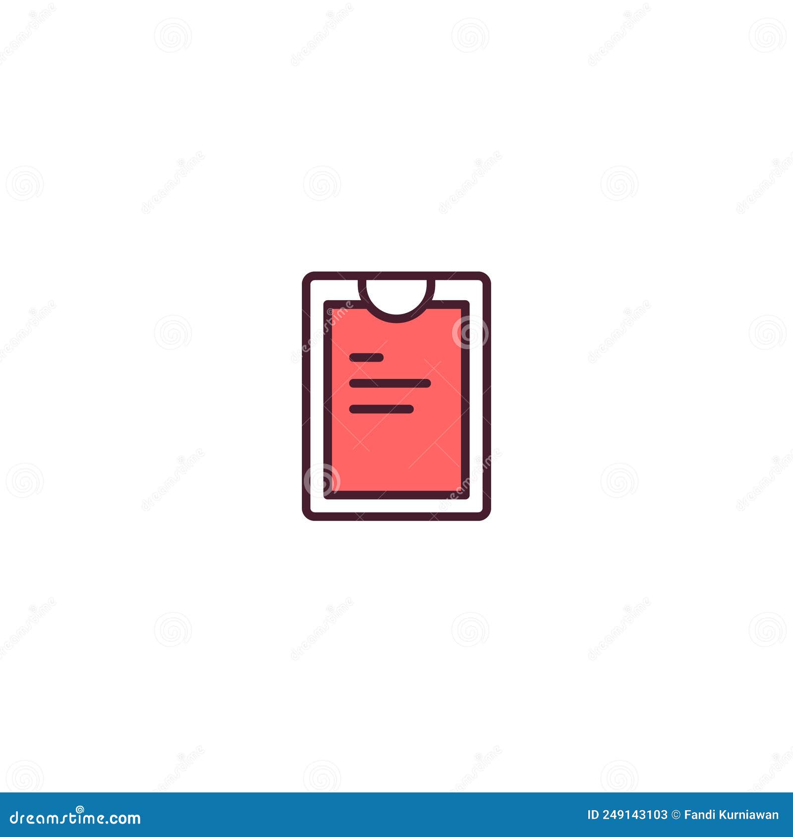 Clipboard Filled Line Icon. Linear Style Sign for Mobile Concept and ...