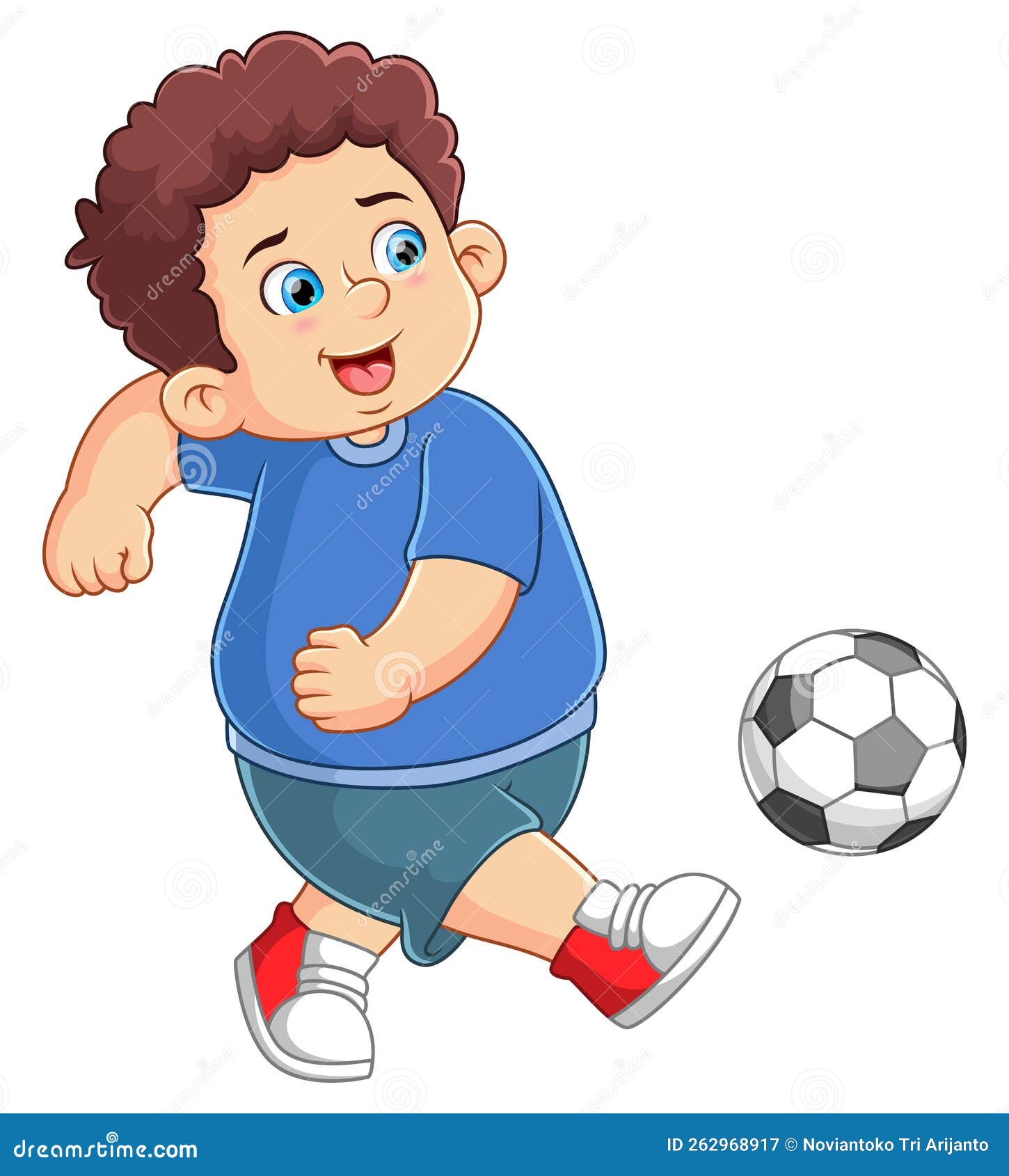 Fat Football Player Cartoon
