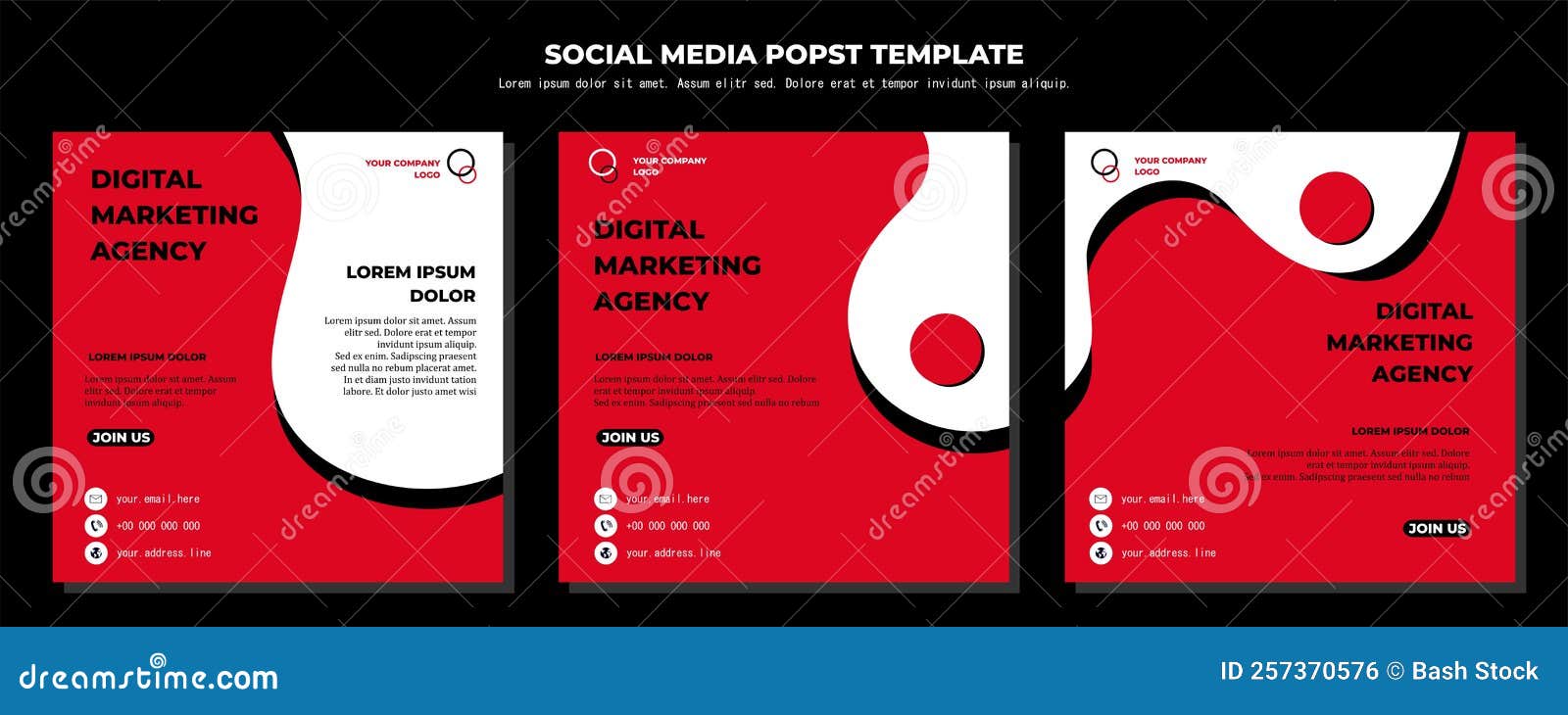 Abstract Background Social Media Post Modern Design, for Business ...