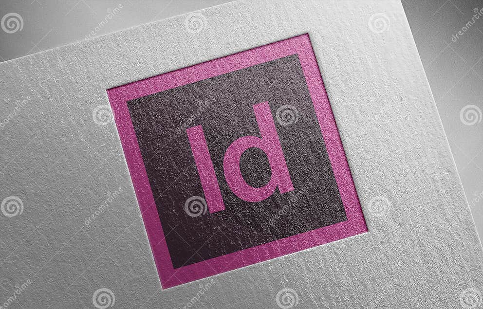 Adobe-indesign-cs6 on Paper Texture Editorial Photography - Image of ...