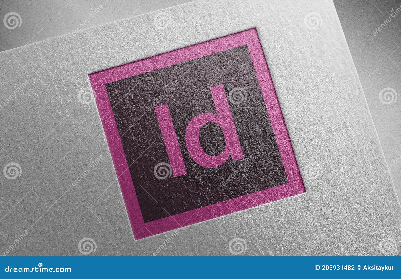 Adobe InDesign Program Logo Editorial Image | CartoonDealer.com #118990584