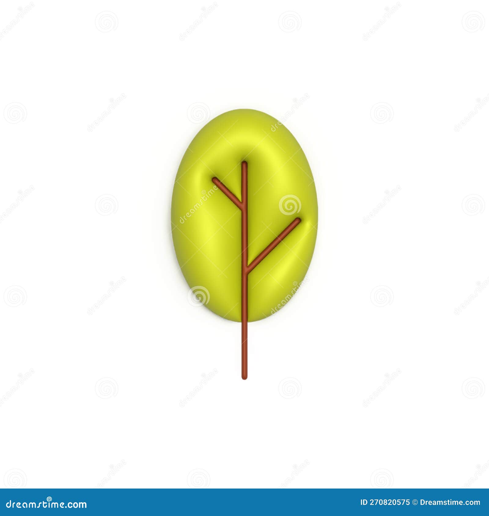 Abstract Tree Icon Isolated on a White Background Stock Image ...