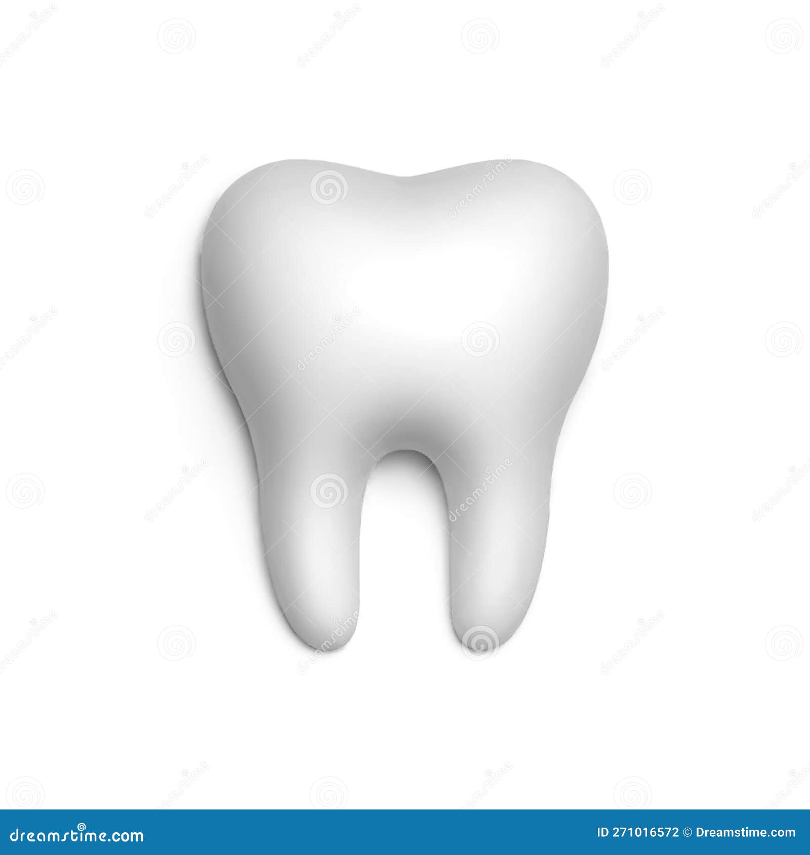 3d Tooth Isolated on White Background Stock Photo - Illustration of ...