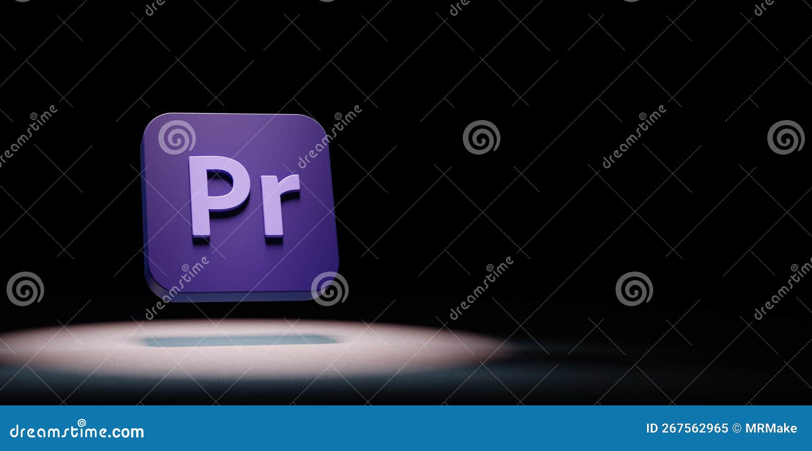 Adobe Premiere Pro App Icon Spotlighted on Black Background Editorial ... Adobe Premiere Pro App Icon Spotlighted on Black Background Editorial ...