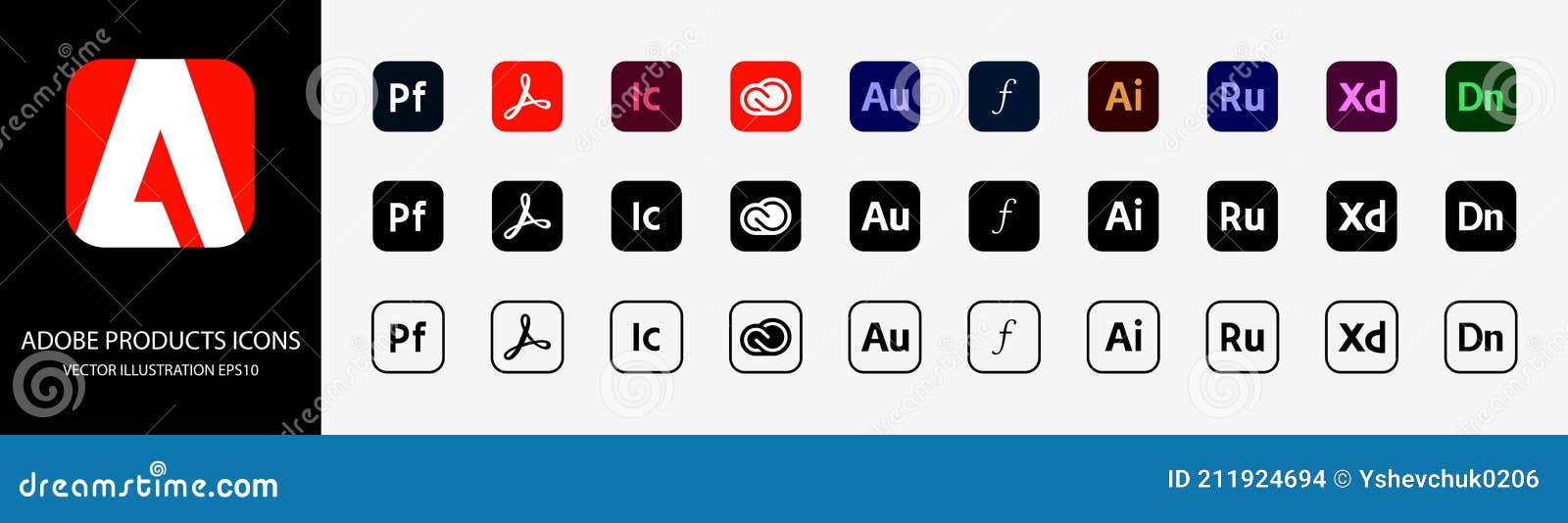 Adobe Audition CC Logo Vector Illustration | CartoonDealer.com #127039168