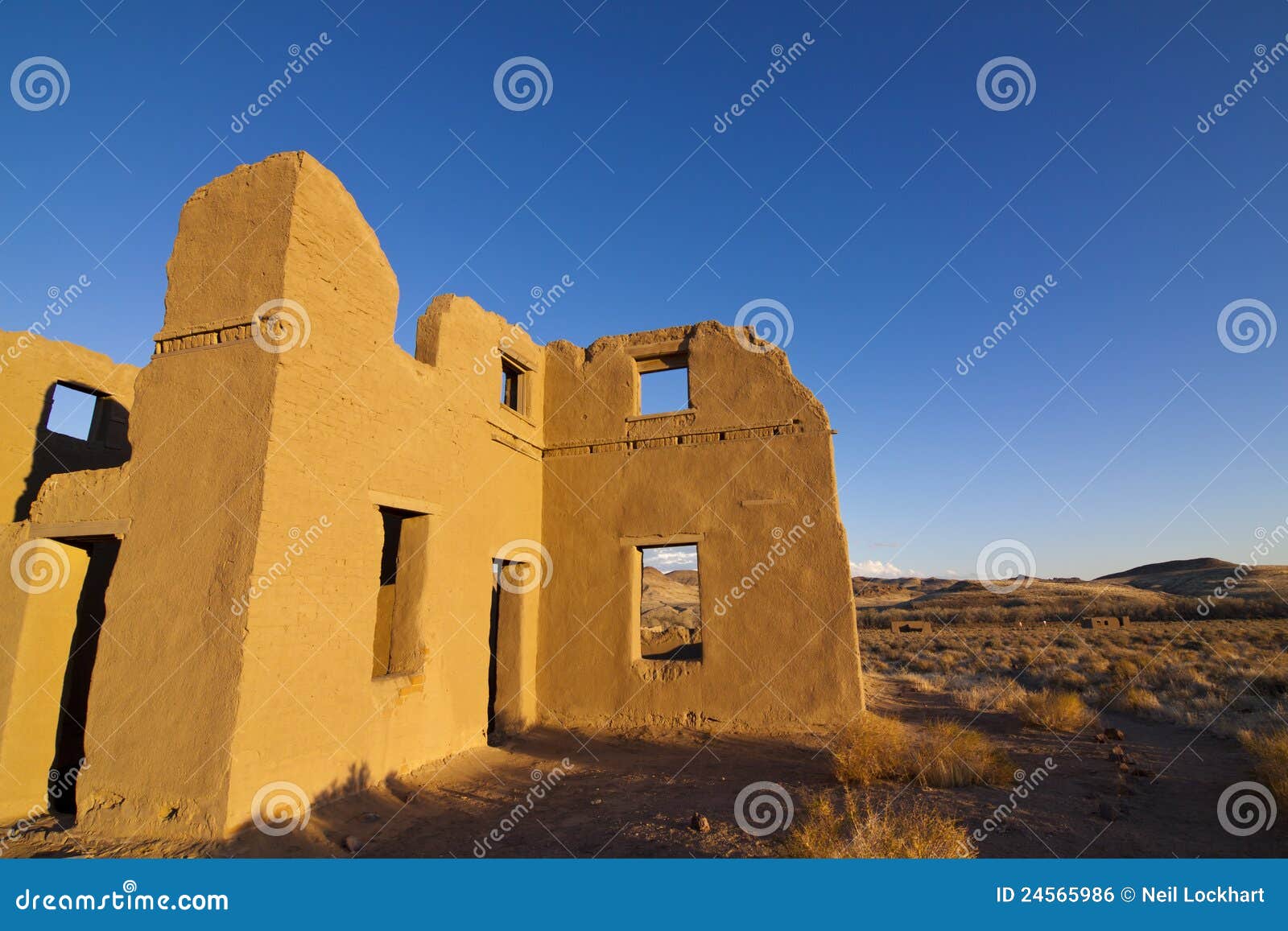 Adobe Ruins at Fort Churchill Stock Photo - Image of monument, park ...