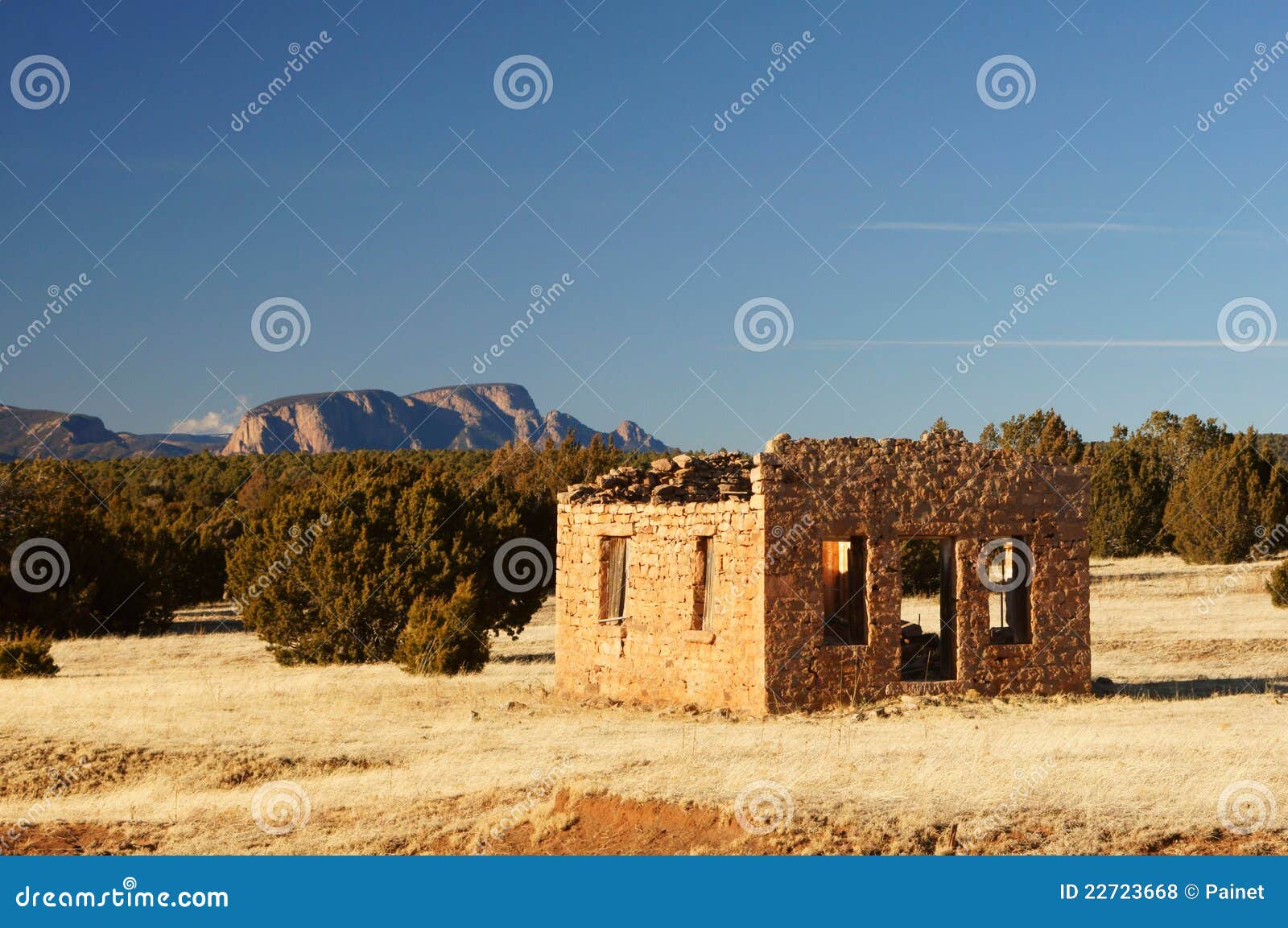 Adobe ruins NM stock photo. Image of abode, hill, hermits - 22723668