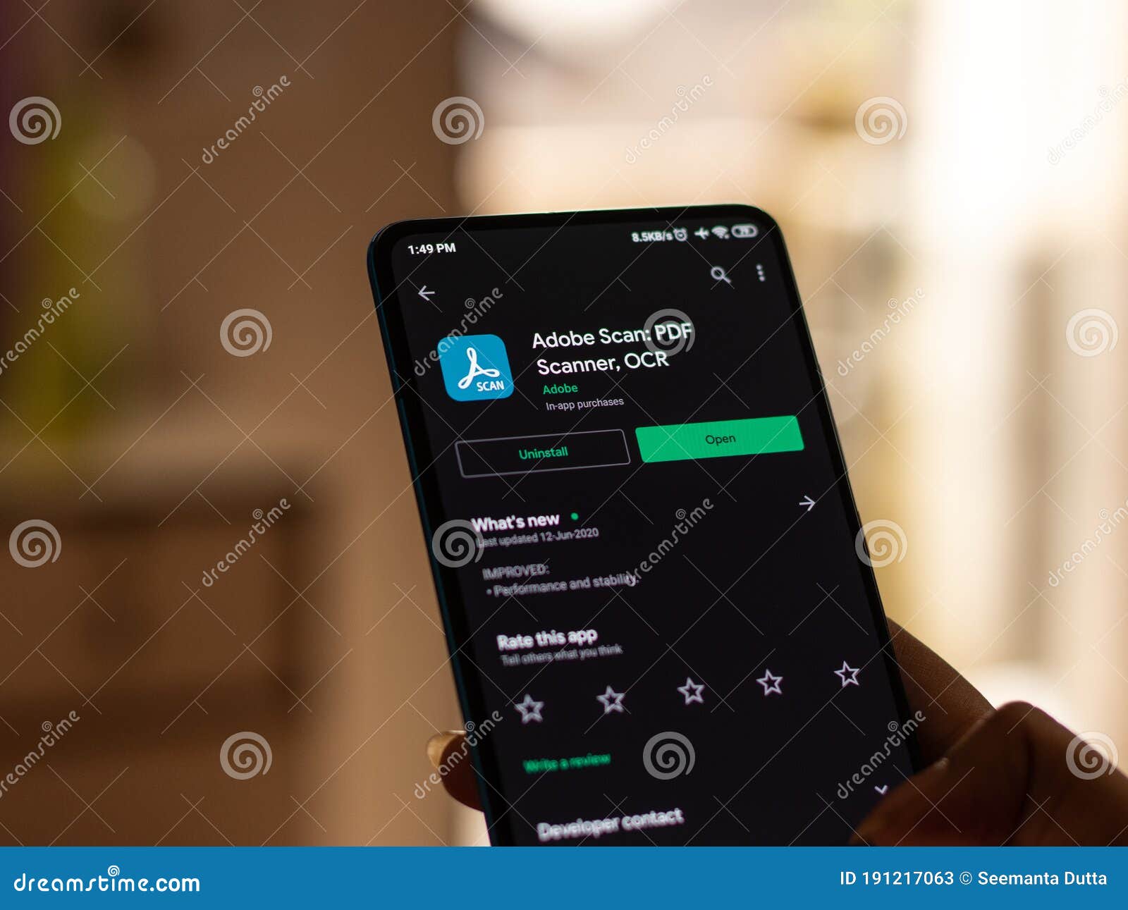 Adobe Scan a Pdf Scanner App. Editorial Stock Photo - Image of closeup ...