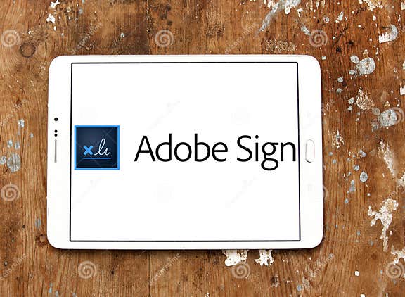 Adobe Sign logo editorial image. Image of electronic - 118508455