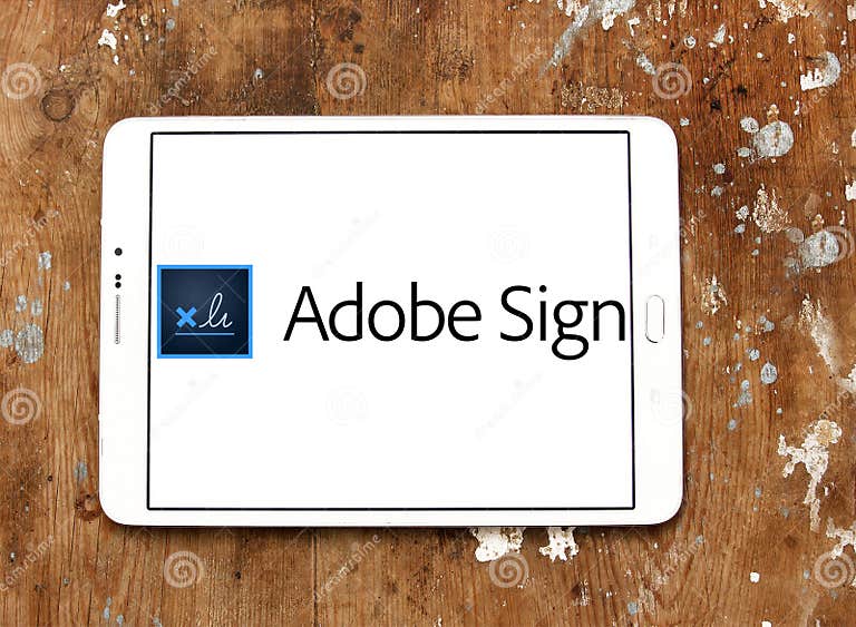 Adobe Sign logo editorial image. Image of electronic - 118508455