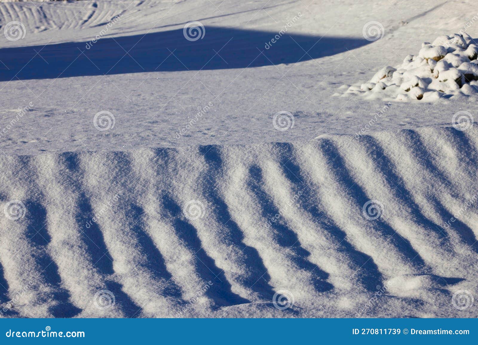 Snow Patterns and Shadows stock image. Image of pile - 270811739