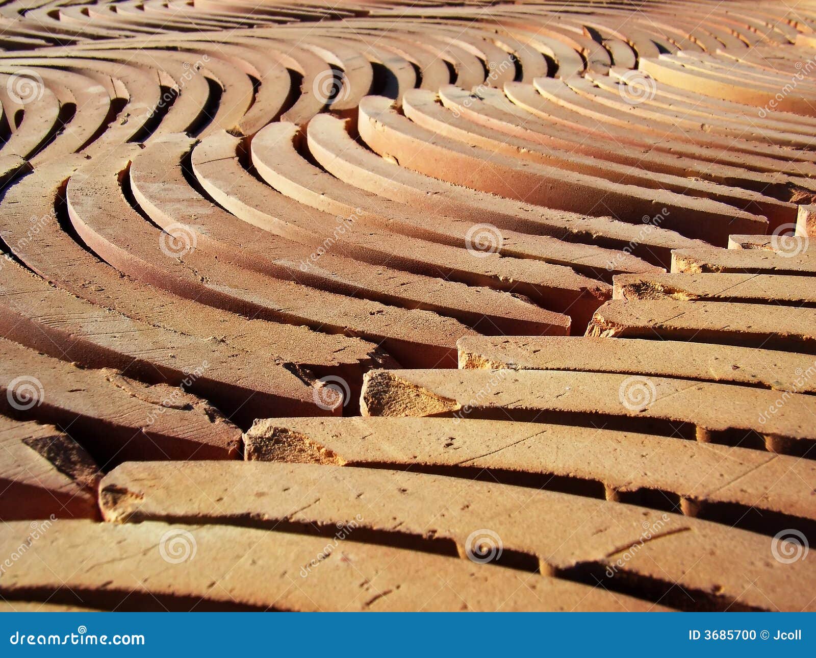 Adobe Tiles stock photo. Image of waterproof, semicircular - 3685700