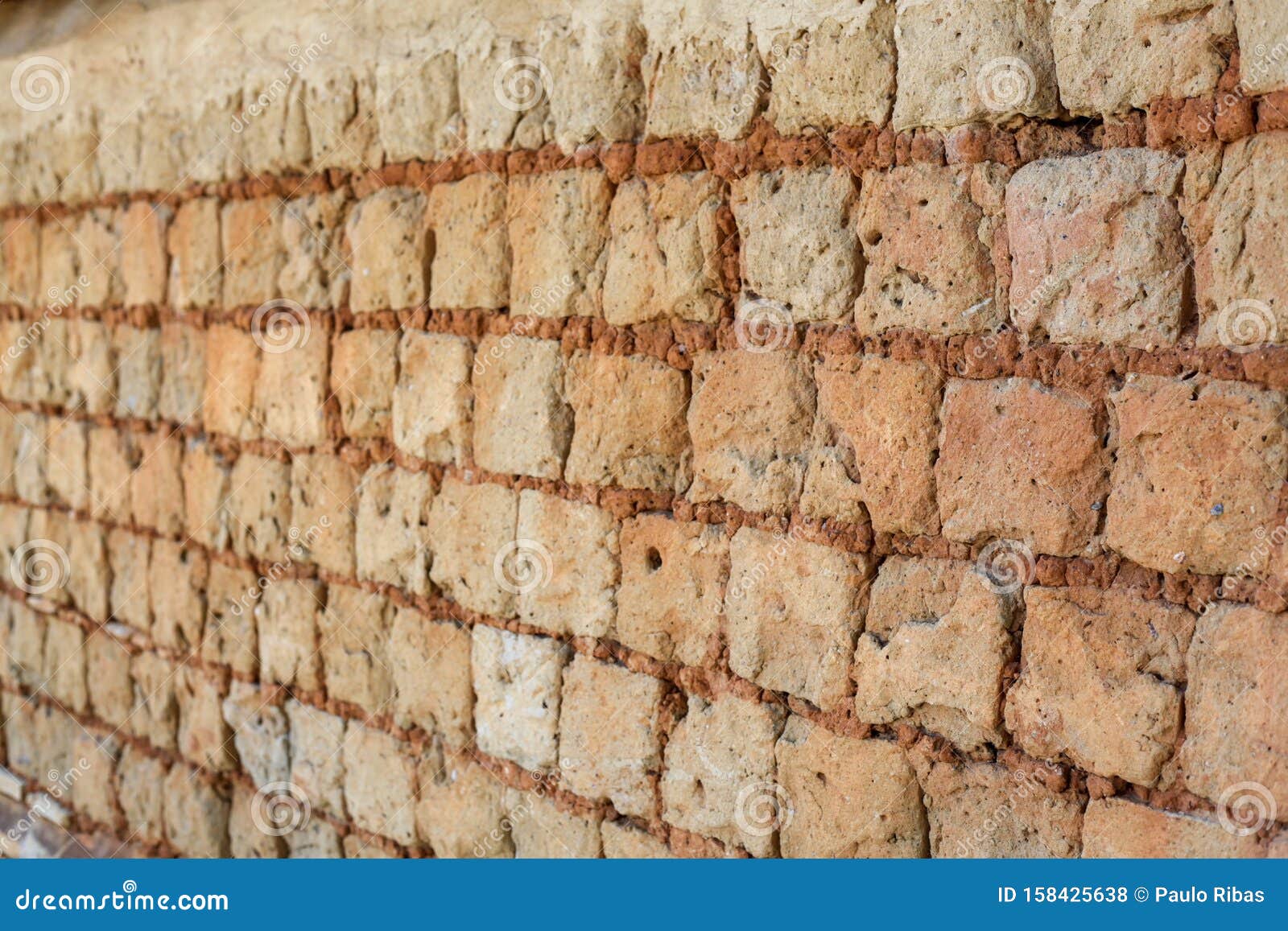 Adobe, a Type of Dry or Sun-baked Mud Brick Stock Photo - Image of ...