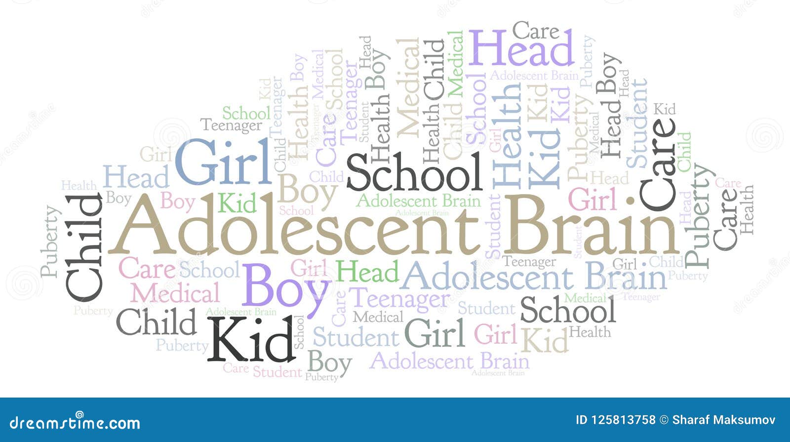 Adolescent Brain Word Cloud. Royalty-Free Stock Photography ...