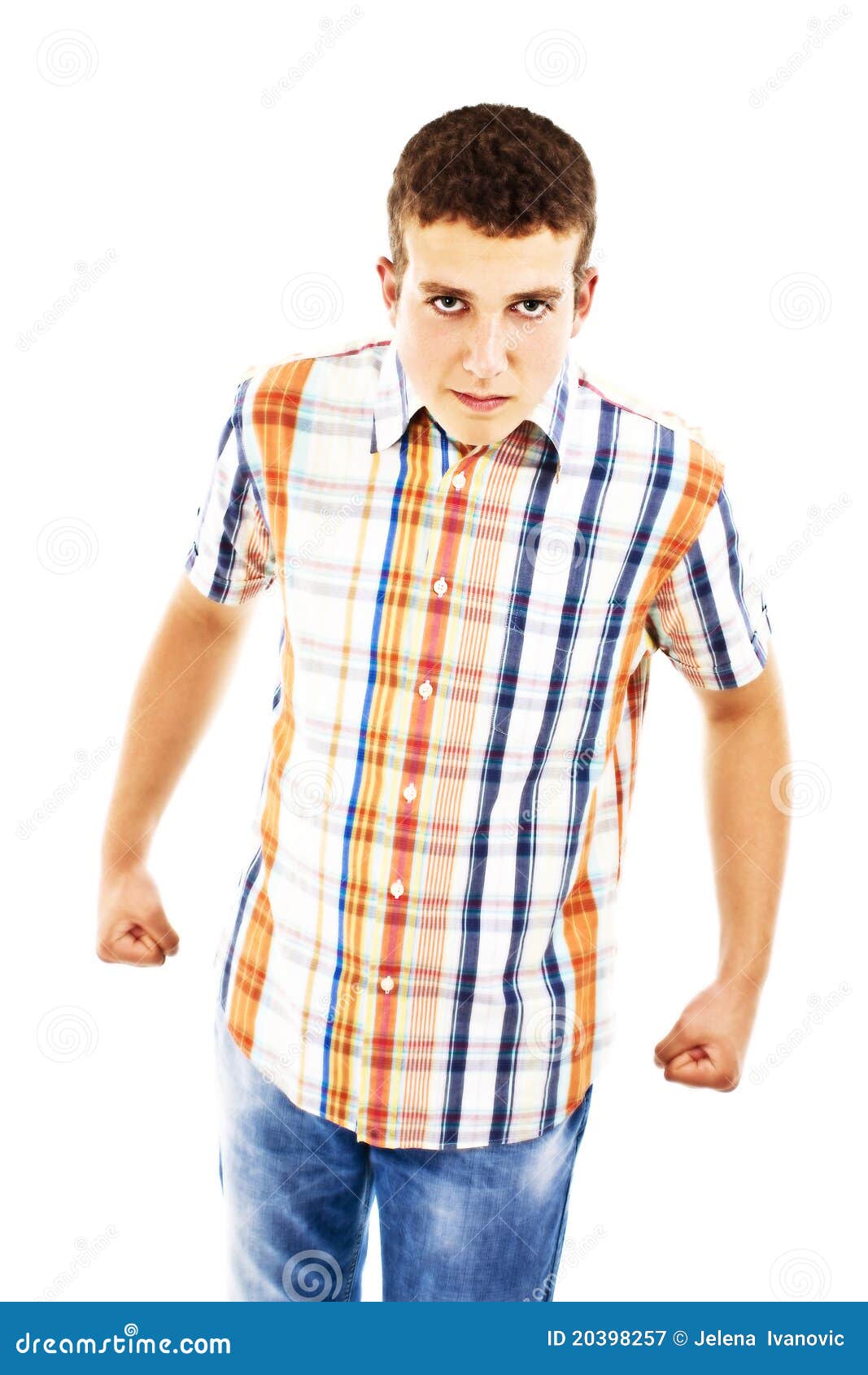 Adolescente arrabbiato immagine stock. Immagine di carino - 20398257