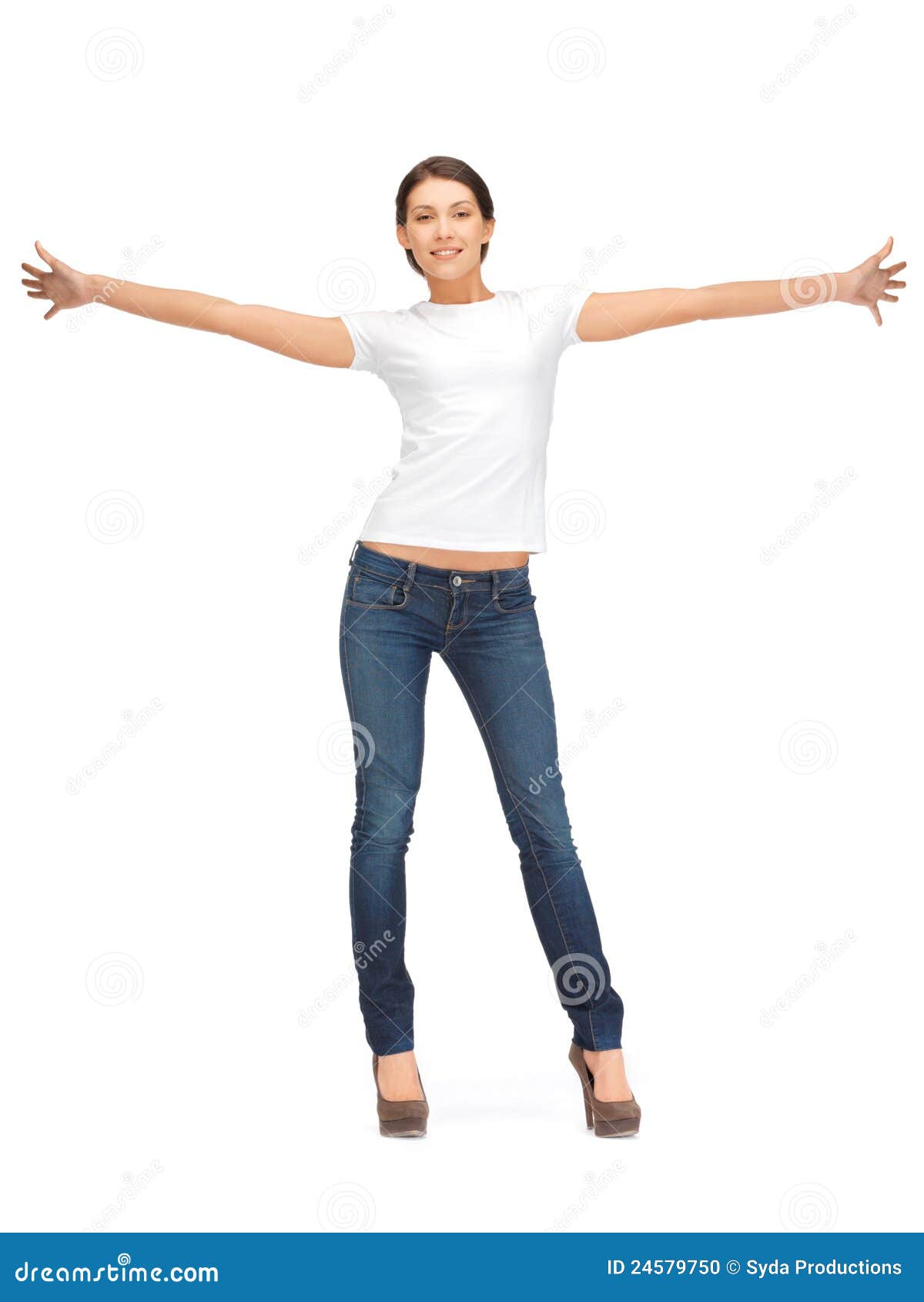 Adolescente Feliz E Despreocupado Foto de Stock - Imagem de azul ...