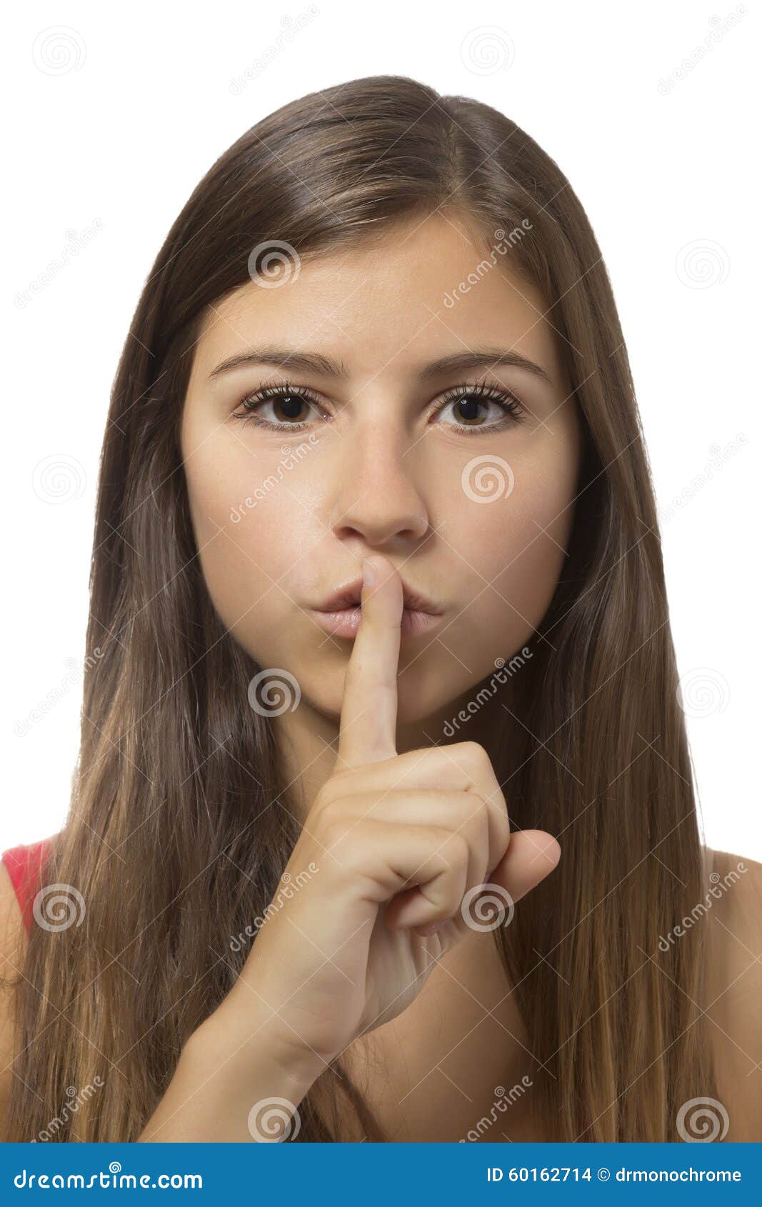 Adolescente Hermoso Que Hace Callar El Retrato Foto de archivo - Imagen ...