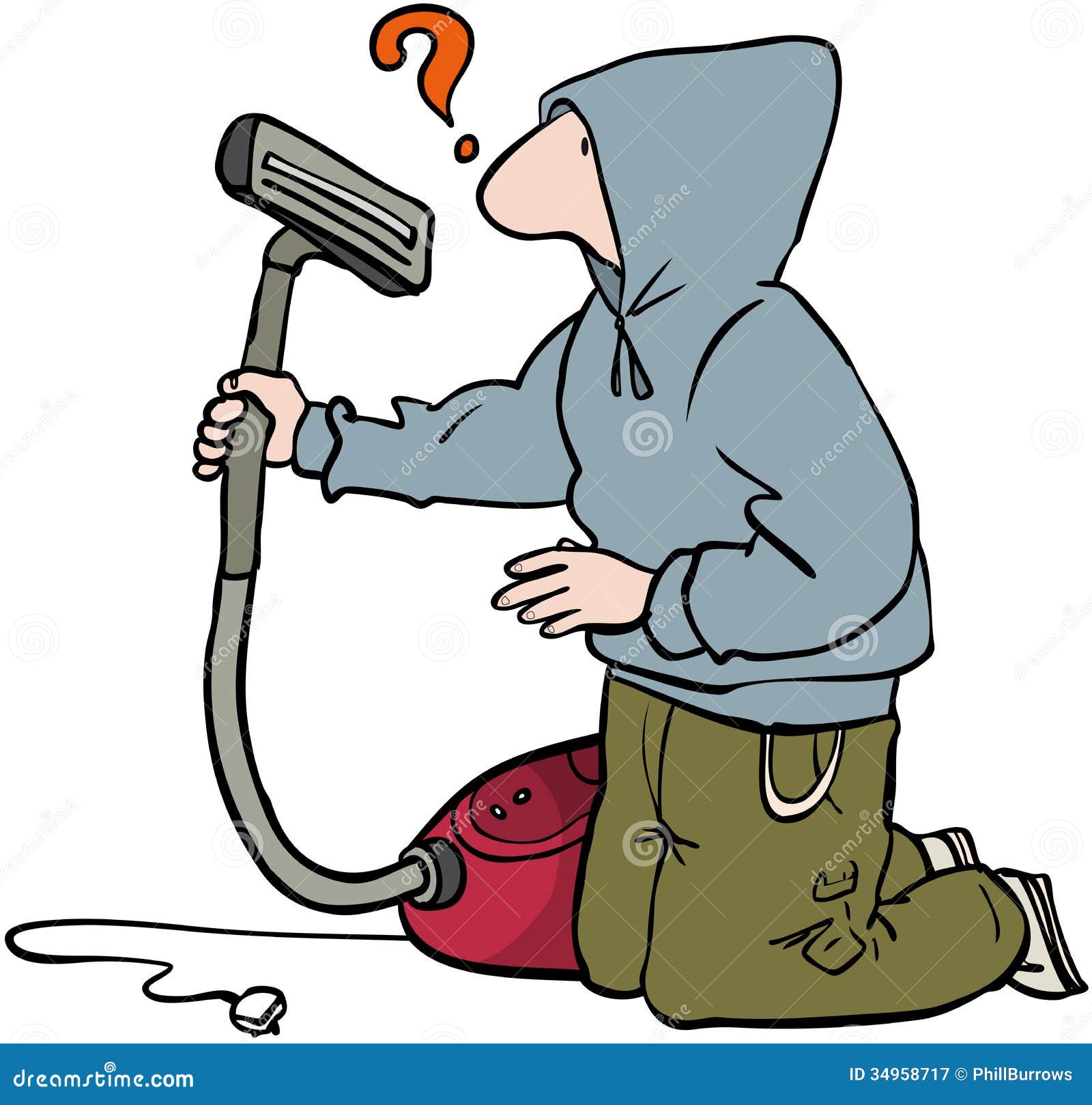 Adolescente limpie ilustración del vector. Ilustración de limpio - 34958717