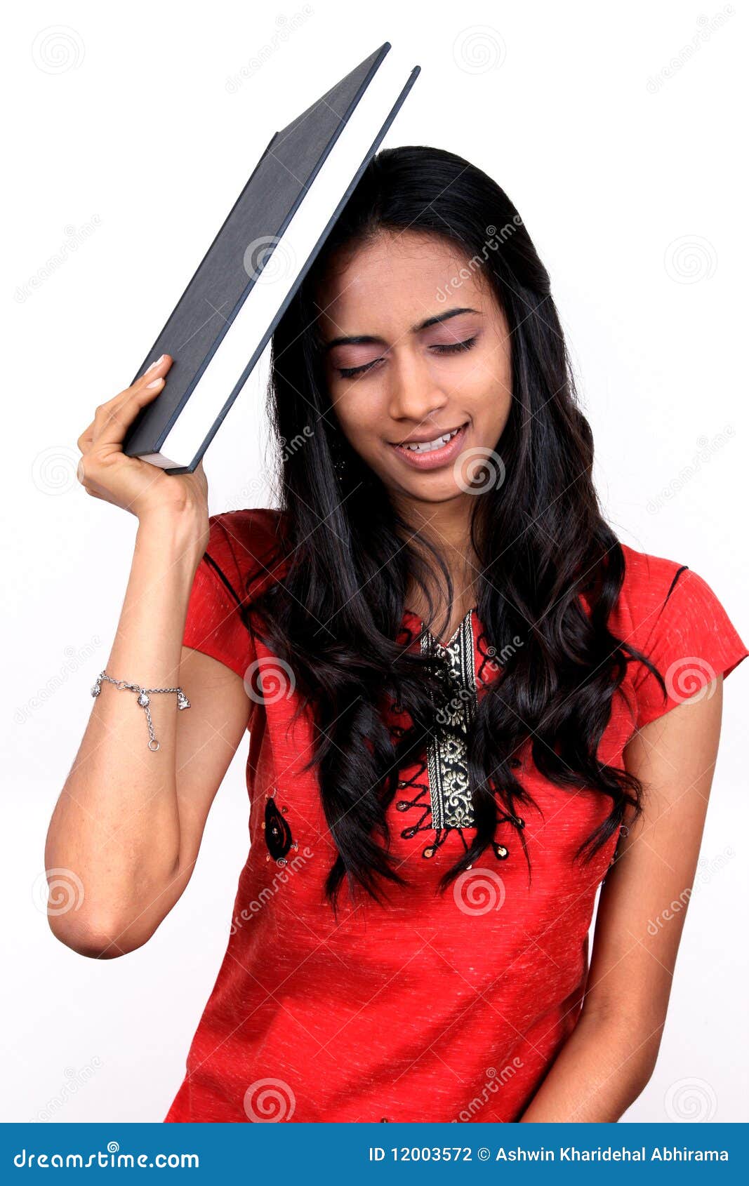 Adolescente novo forçado. foto de stock. Imagem de feliz - 12003572