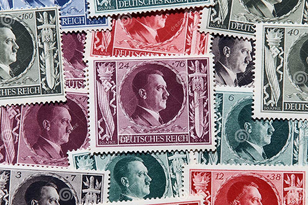 Adolf Hitler Stamps image éditorial. Image du couleur - 40055555