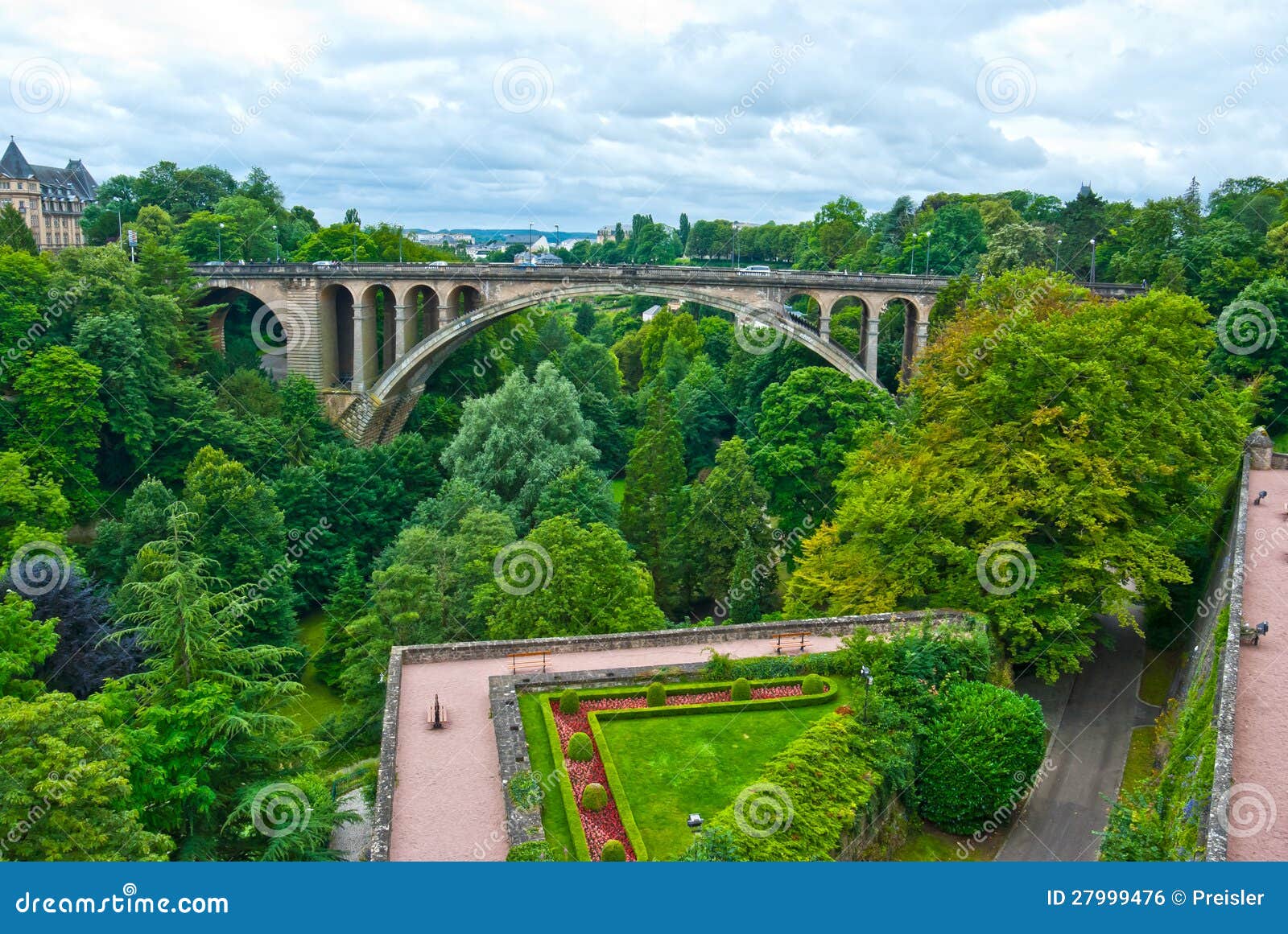 Adolphe Bridge, Luxembourg stock photo. Image of sejourne - 27999476