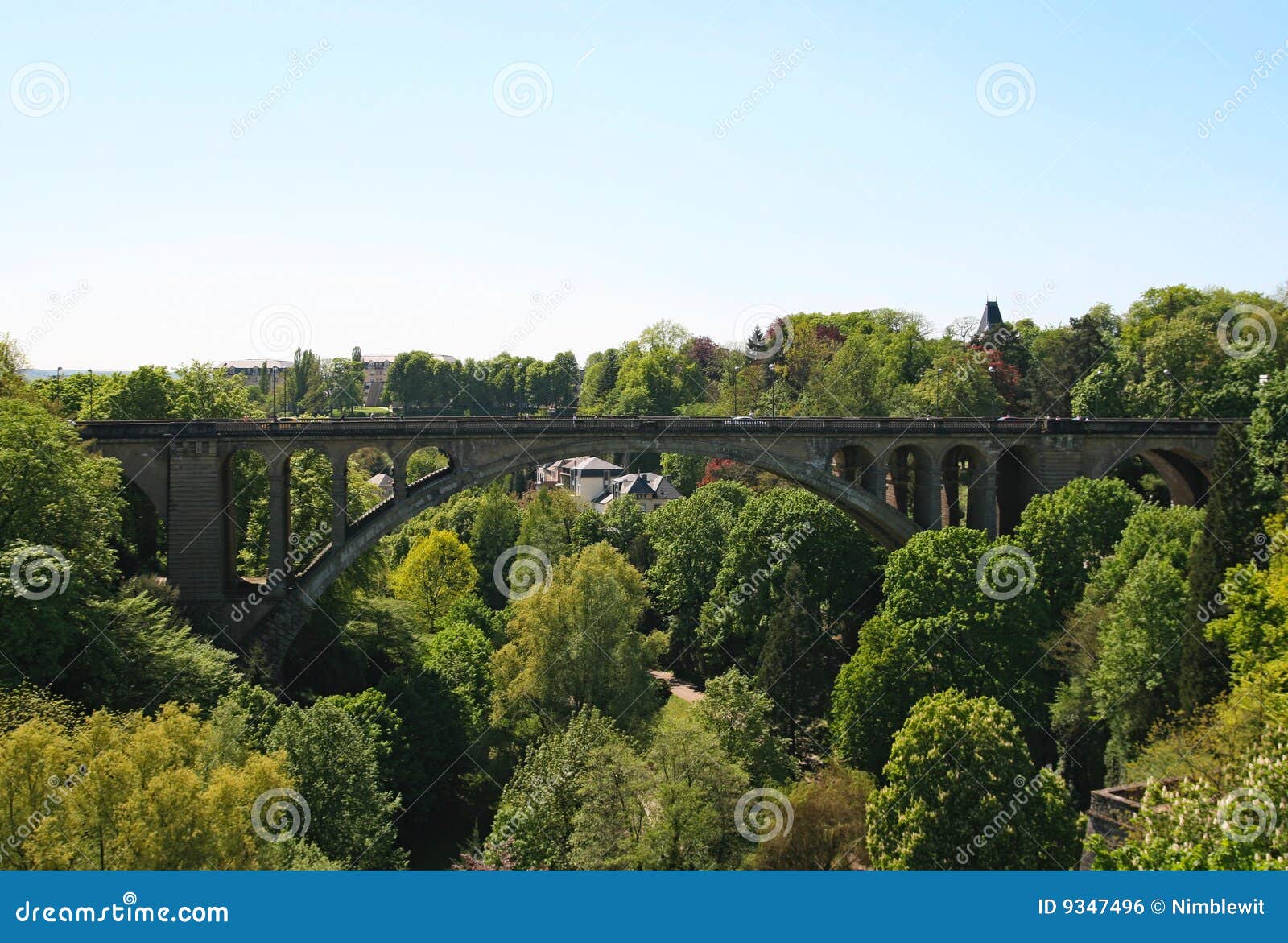 Adolphe Bridge, Luxembourg City, Luxembourg Stock Photo - Image of ...