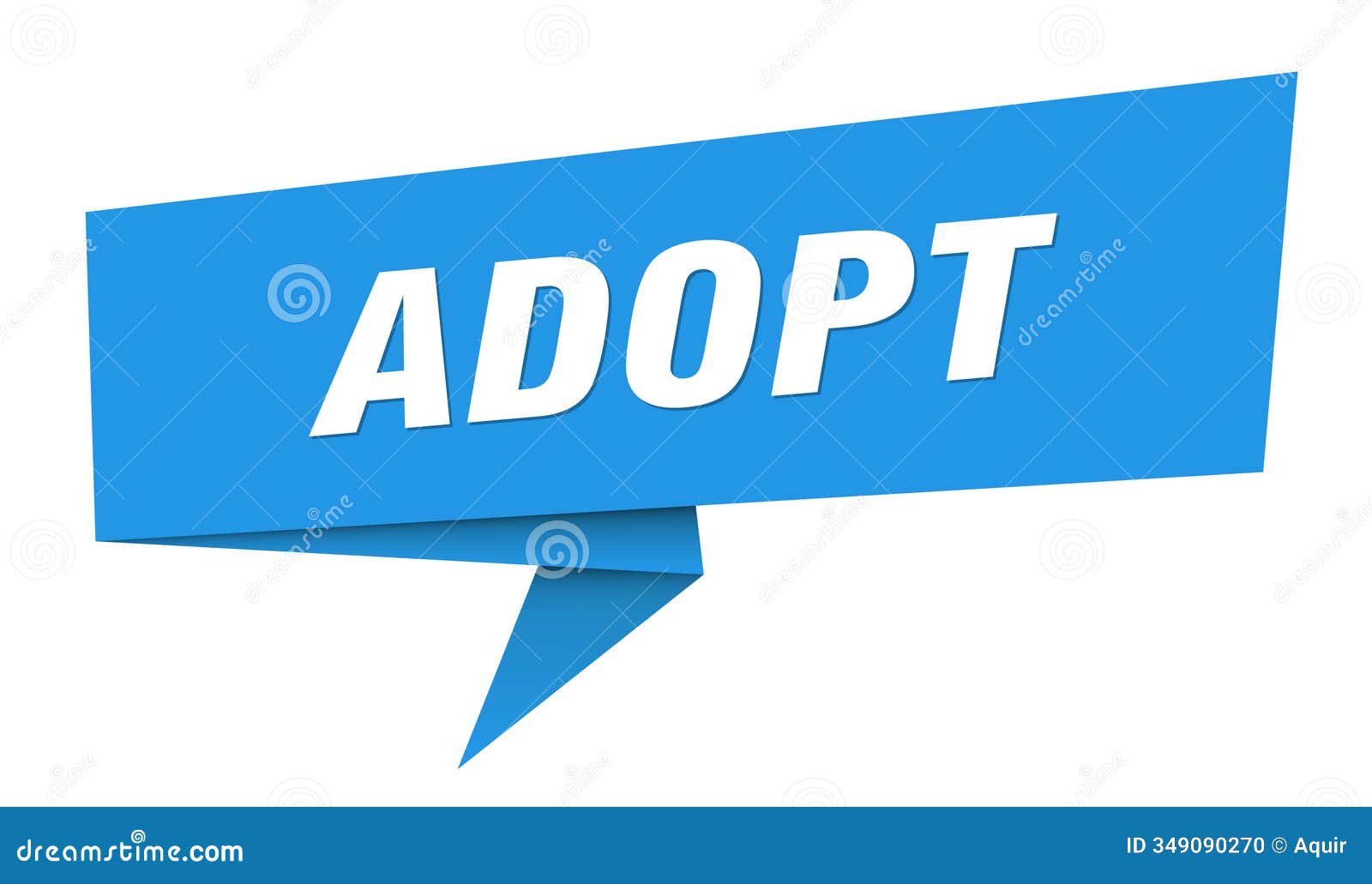 Adopt Banner. Adopt Speech Bubble, Label, Sticker, Sign Template Stock ...