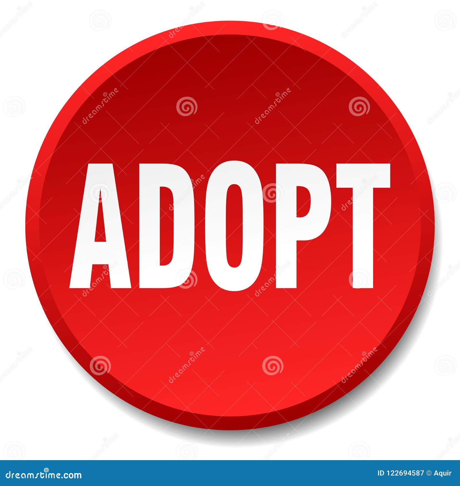 Adopt button stock vector. Illustration of peeler, shiny - 122694587
