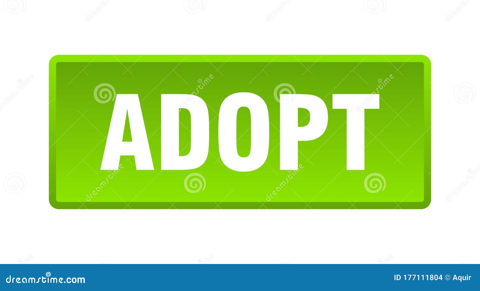Adopt Button. Adopt Square Isolated Push Button Stock Vector ...