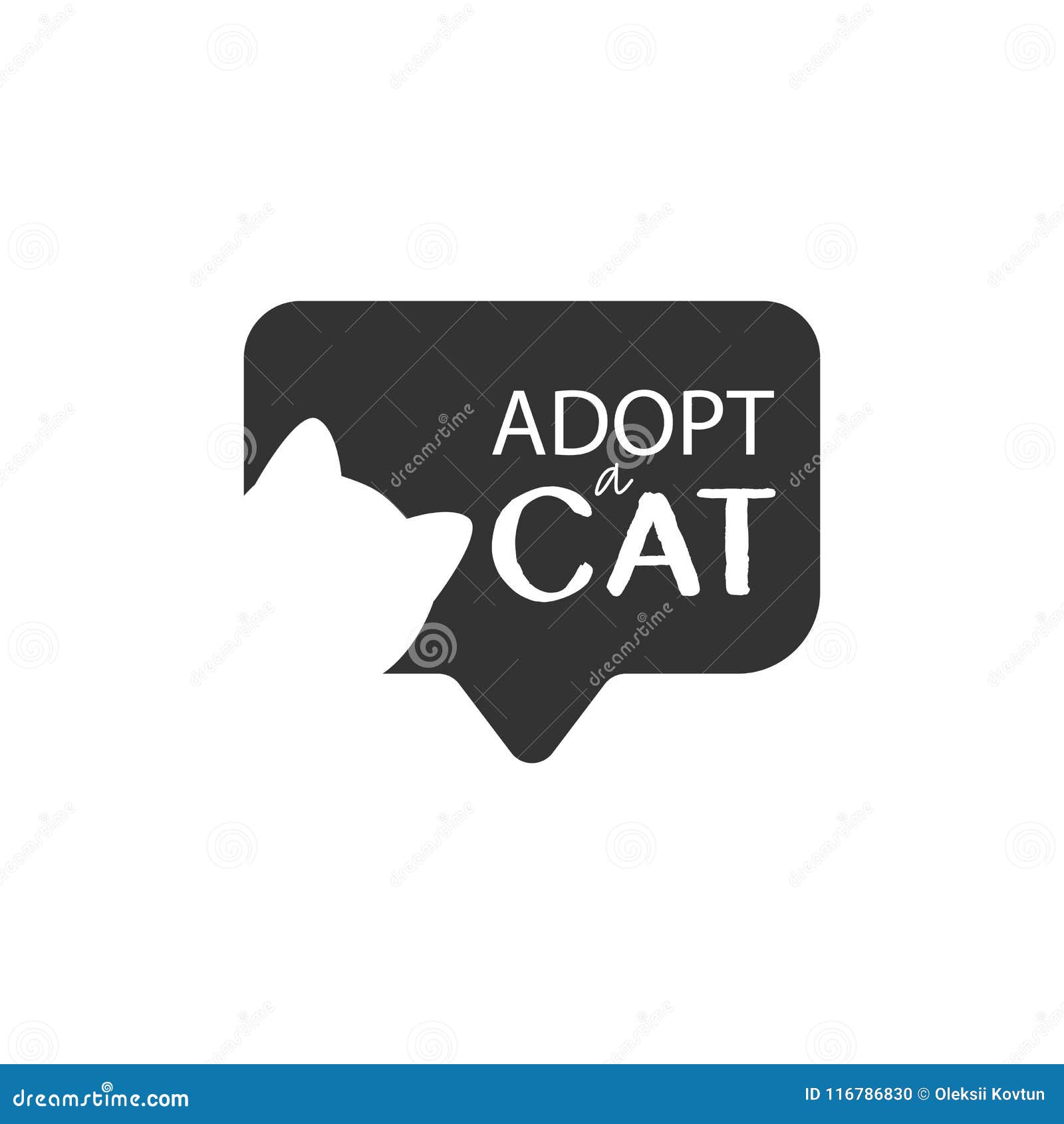 Adopt Me. Cat Head Face Hanging On Paper Board Template. Hands Paw. Pet ...