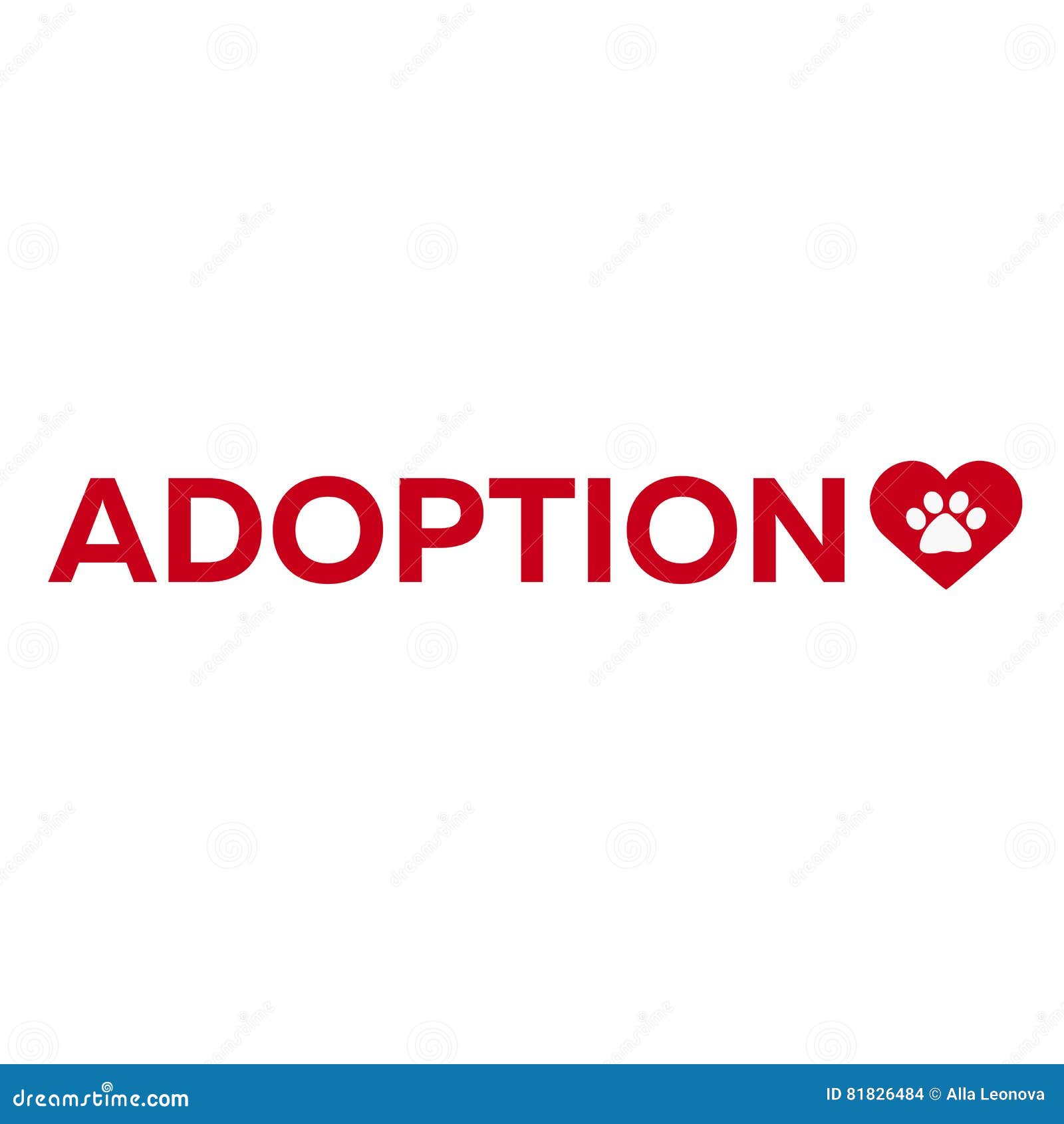 Adopt Logo. Dont Shop, Adopt. Adoption Concept. Vector Illustration ...