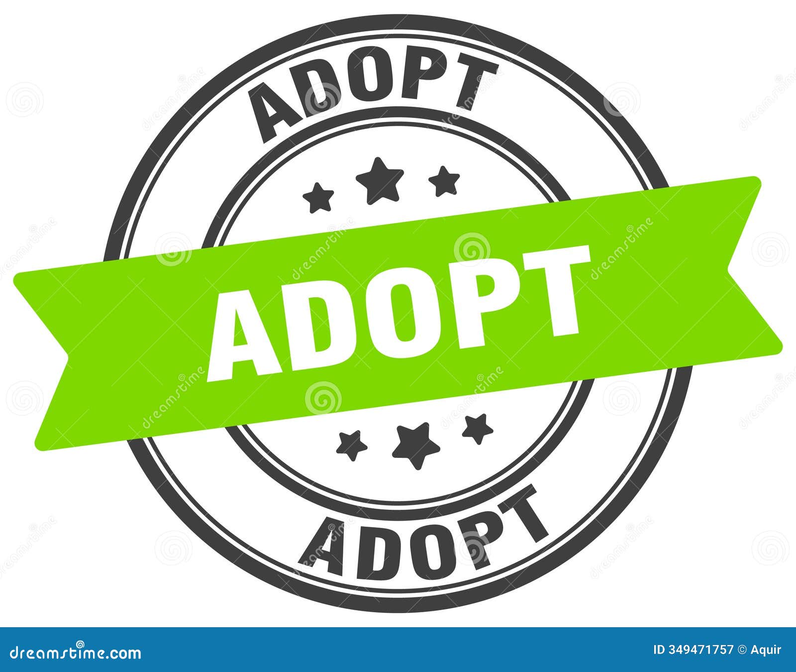 Adopt Stamp. Adopt Label on Transparent Background. Round Sign Stock ...