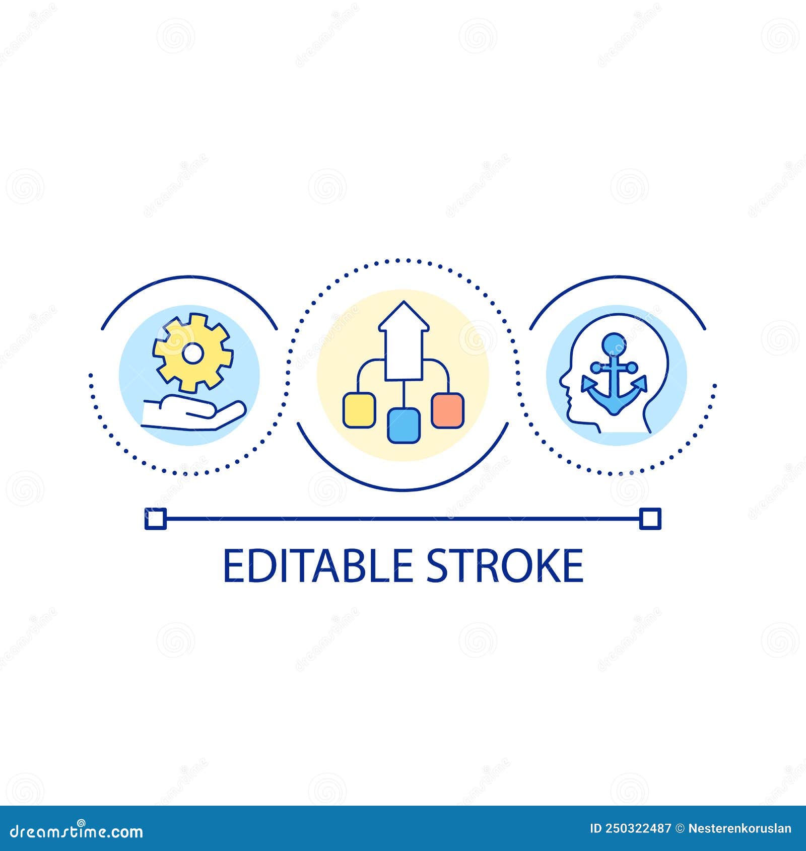Adopt Well Organized Process Loop Concept Icon Stock Vector ...