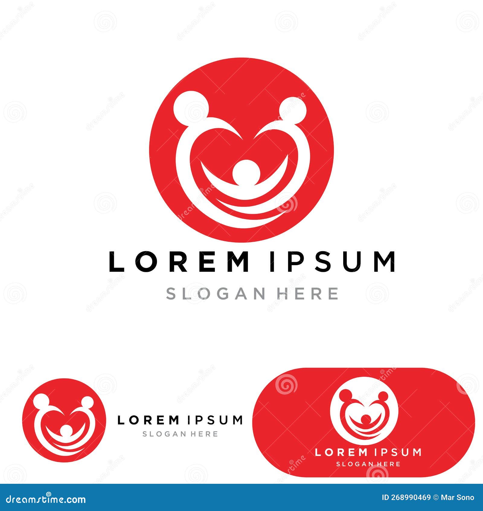 Adoption Children Logo and Symbol Health Vector Stock Vector ...