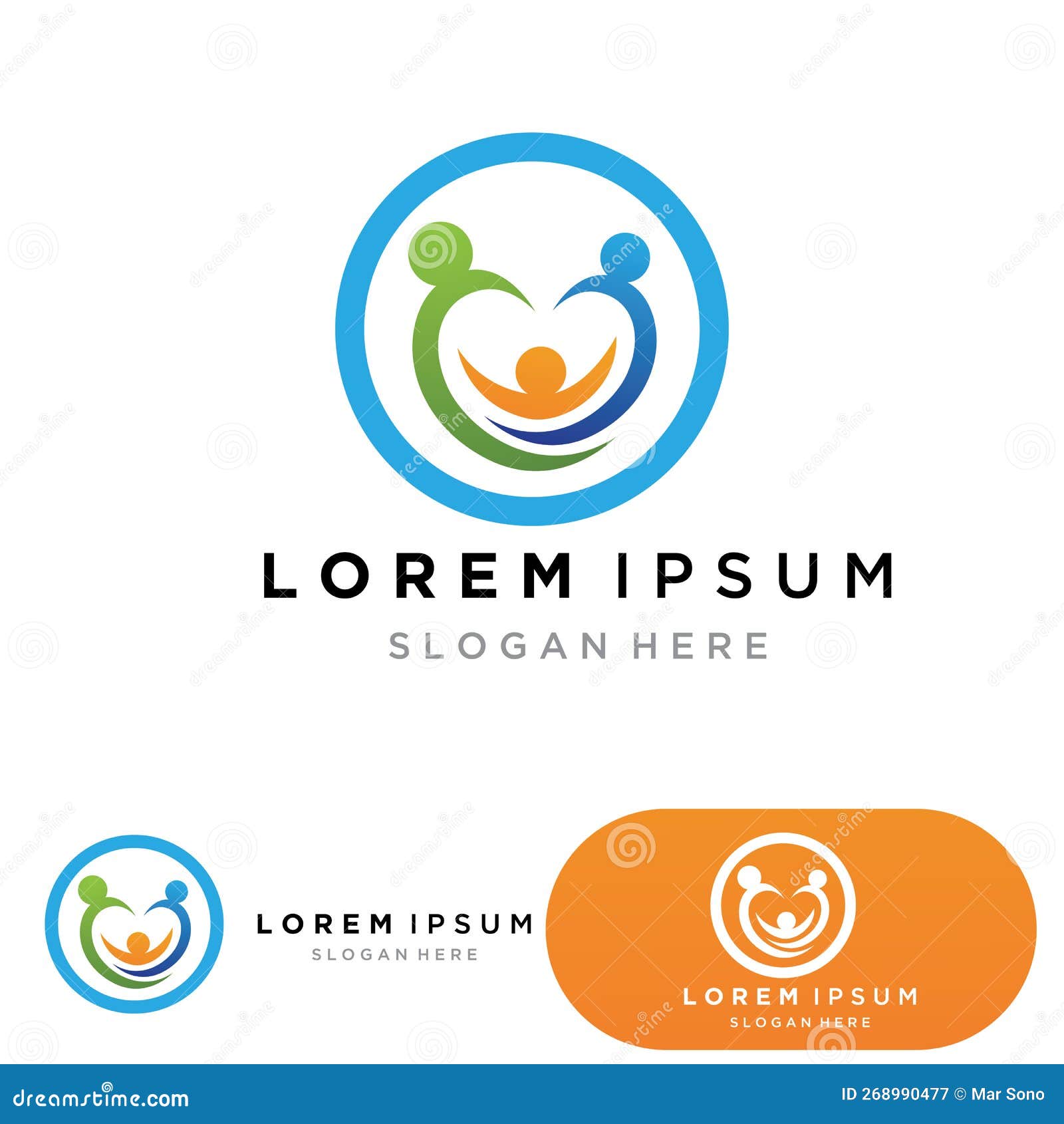 Adoption Children Logo and Symbol Health Vector Stock Illustration ...