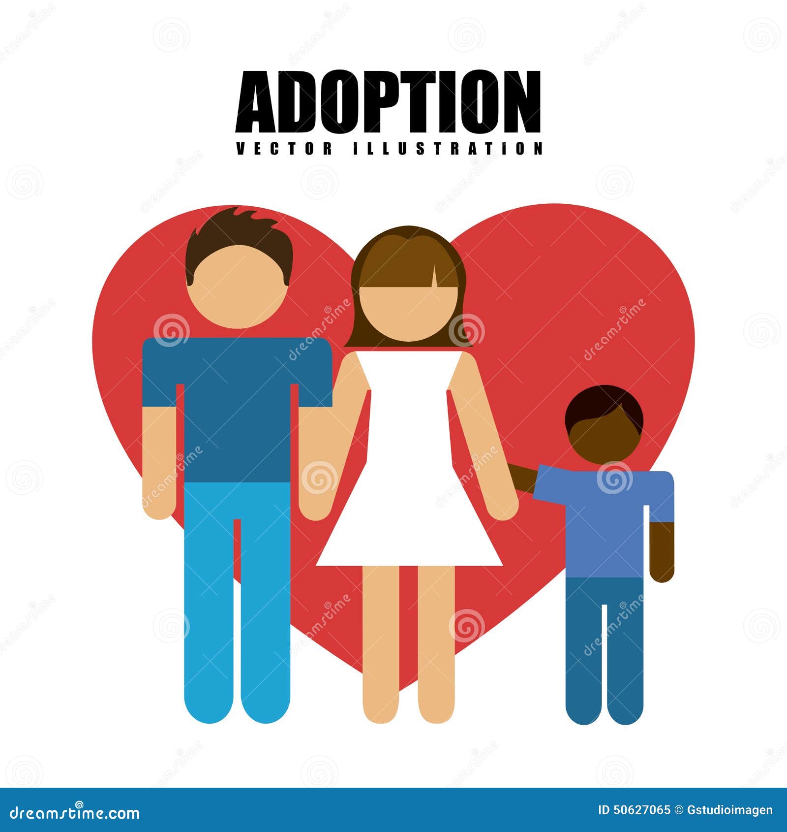 Adoption concept stock vector. Illustration of banner - 50627065