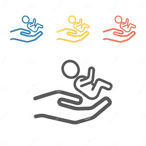 Adoption Line Icon. Vector Signs for Web Graphics Stock Vector ...