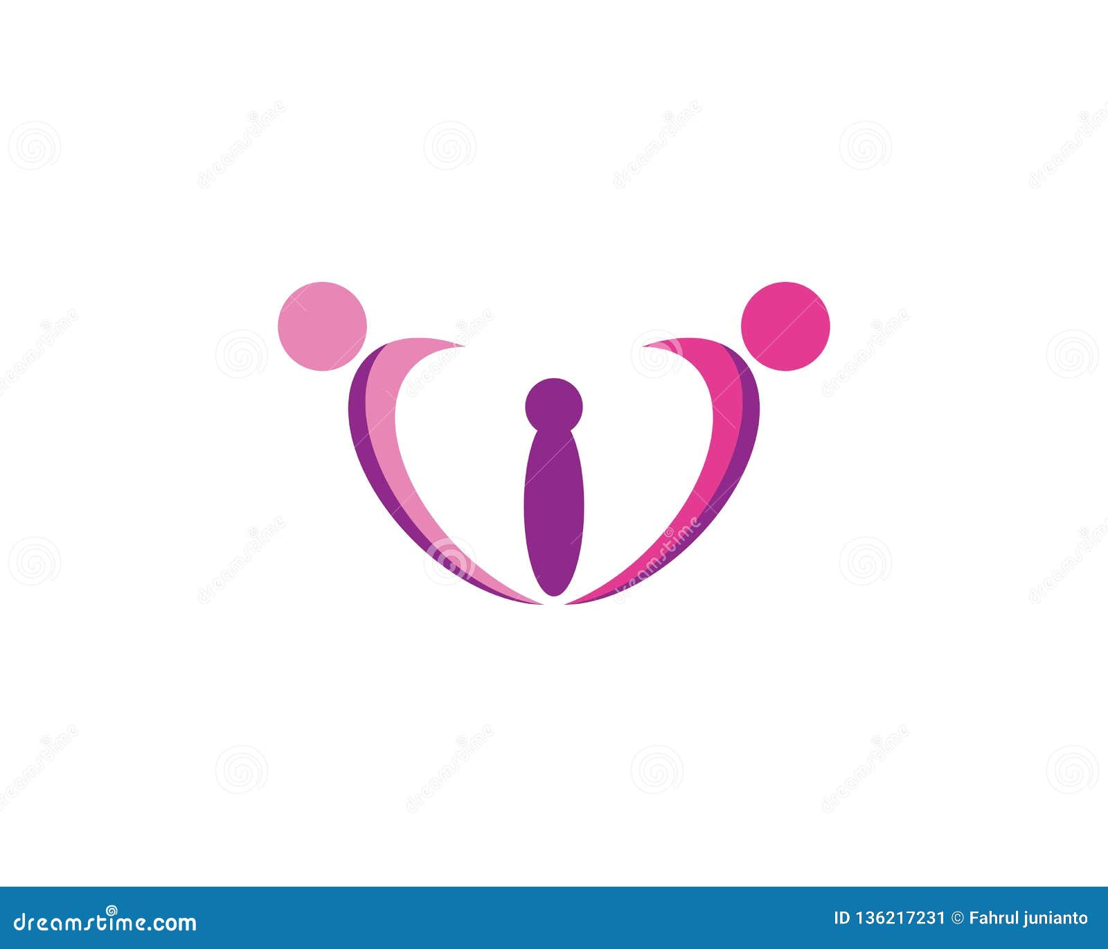 Adoption Logo Design Concept Stock Vector - Illustration of heart ...
