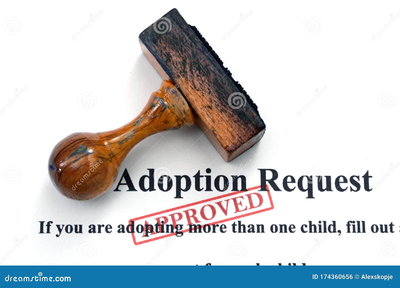 Adoption request stock photo. Image of approved, document - 174360656