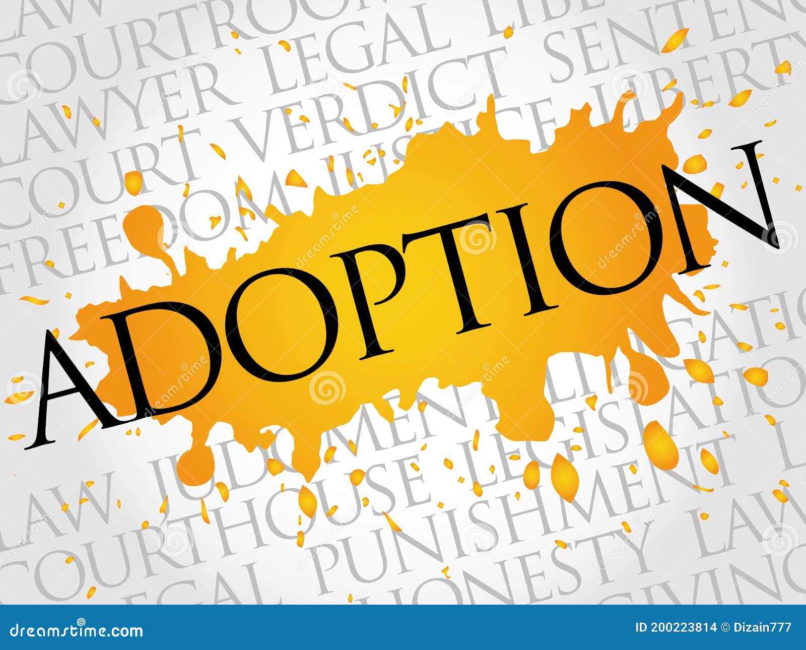 Adoption word cloud stock illustration. Illustration of collage - 200223814
