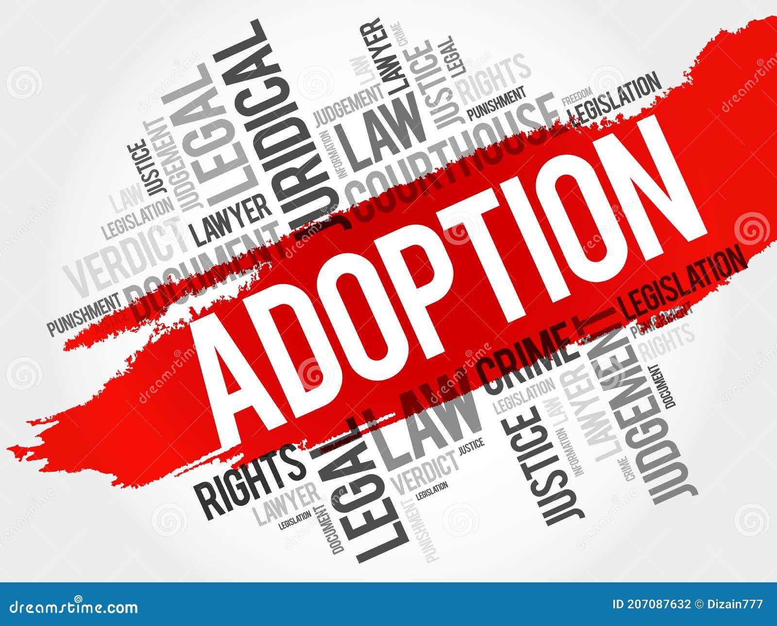Adoption word cloud stock illustration. Illustration of certificate ...