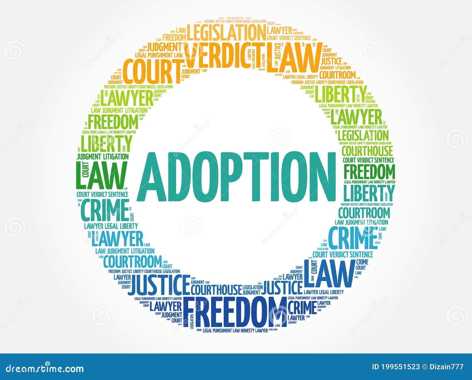 Adoption Word On Green Arrow. Stock Photo | CartoonDealer.com #39876726