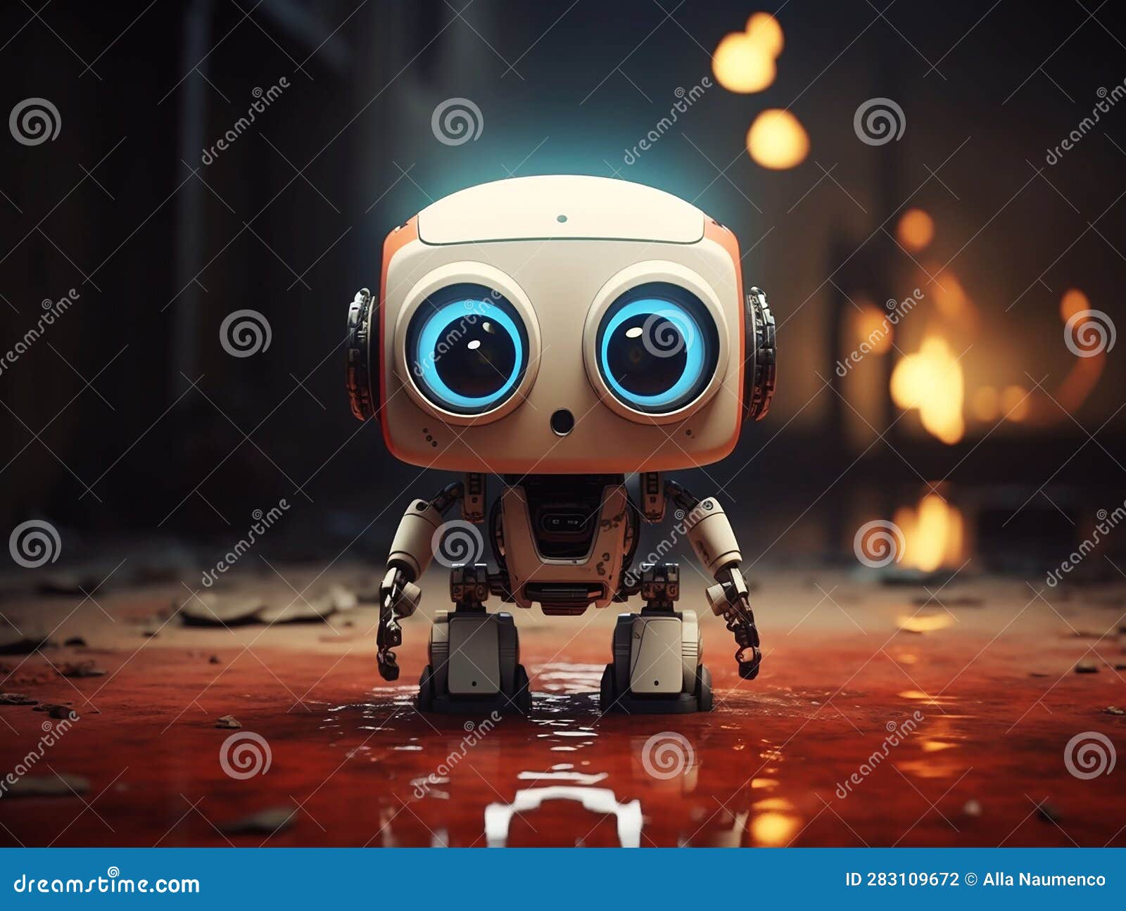 Adorable Animated Discord Robot Stock Photography | CartoonDealer.com ...