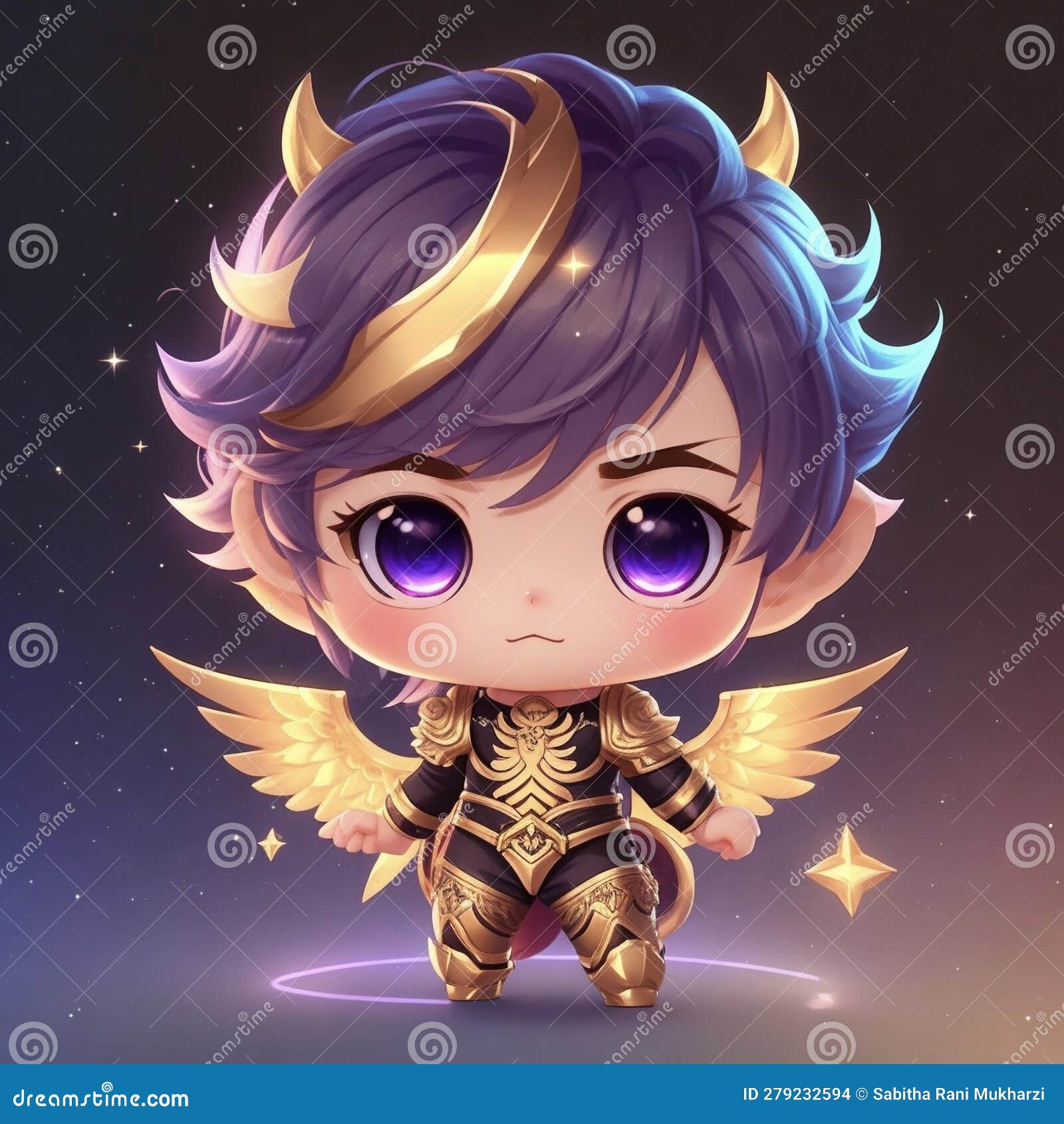 Chibi Delights: A Tiny Hyperrealistic Anime Adventure Royalty-Free ...